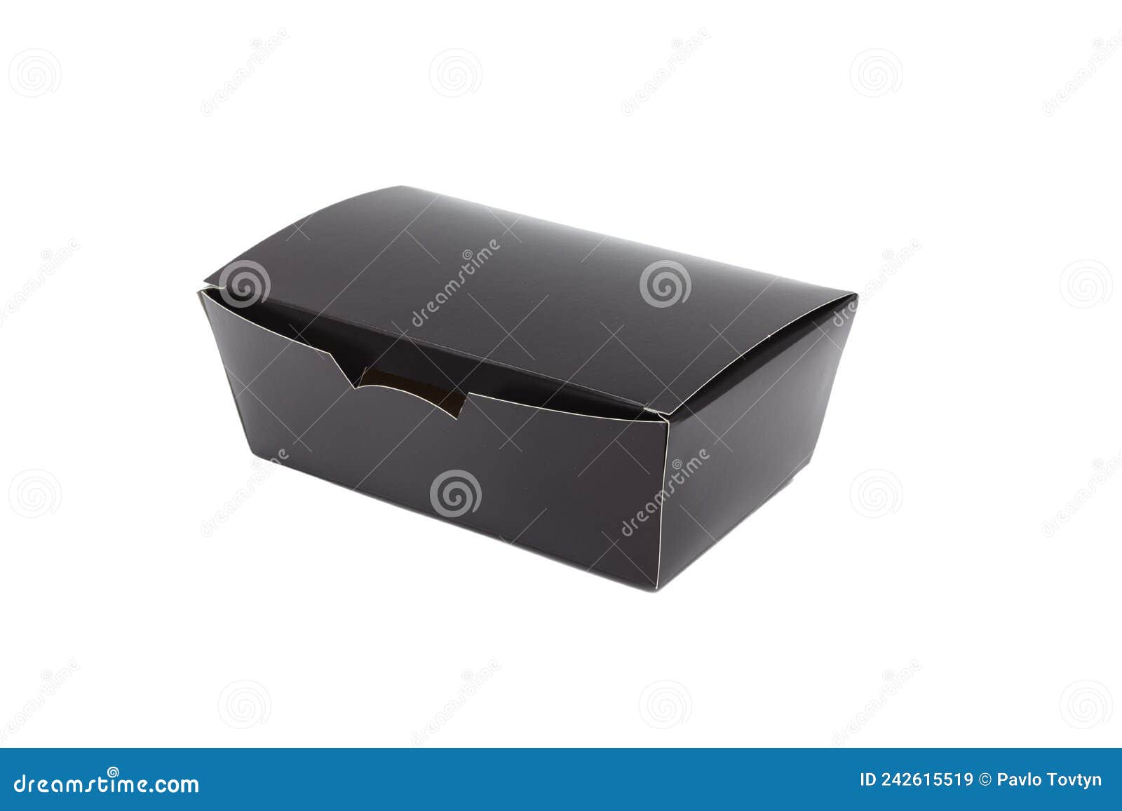 Closed Paper Black Box on a White Background Stock Image - Image of ...