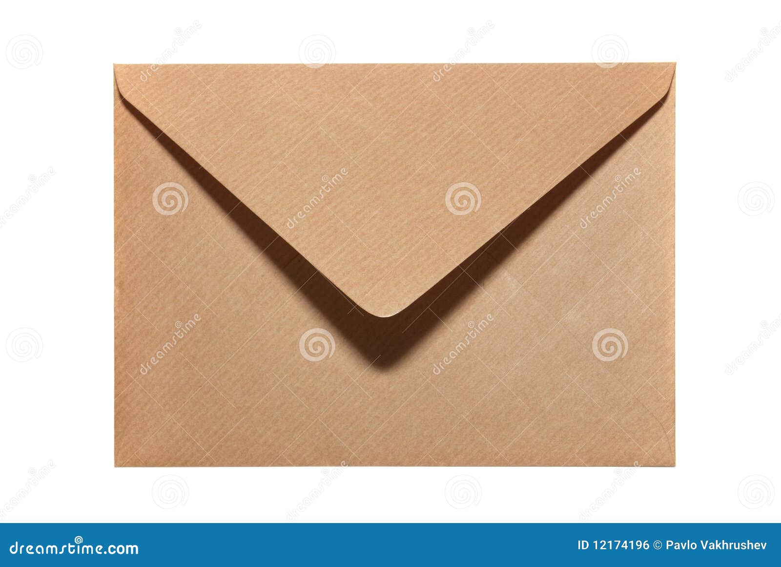 Closed paper envelope stock photo. Image of document - 12174196