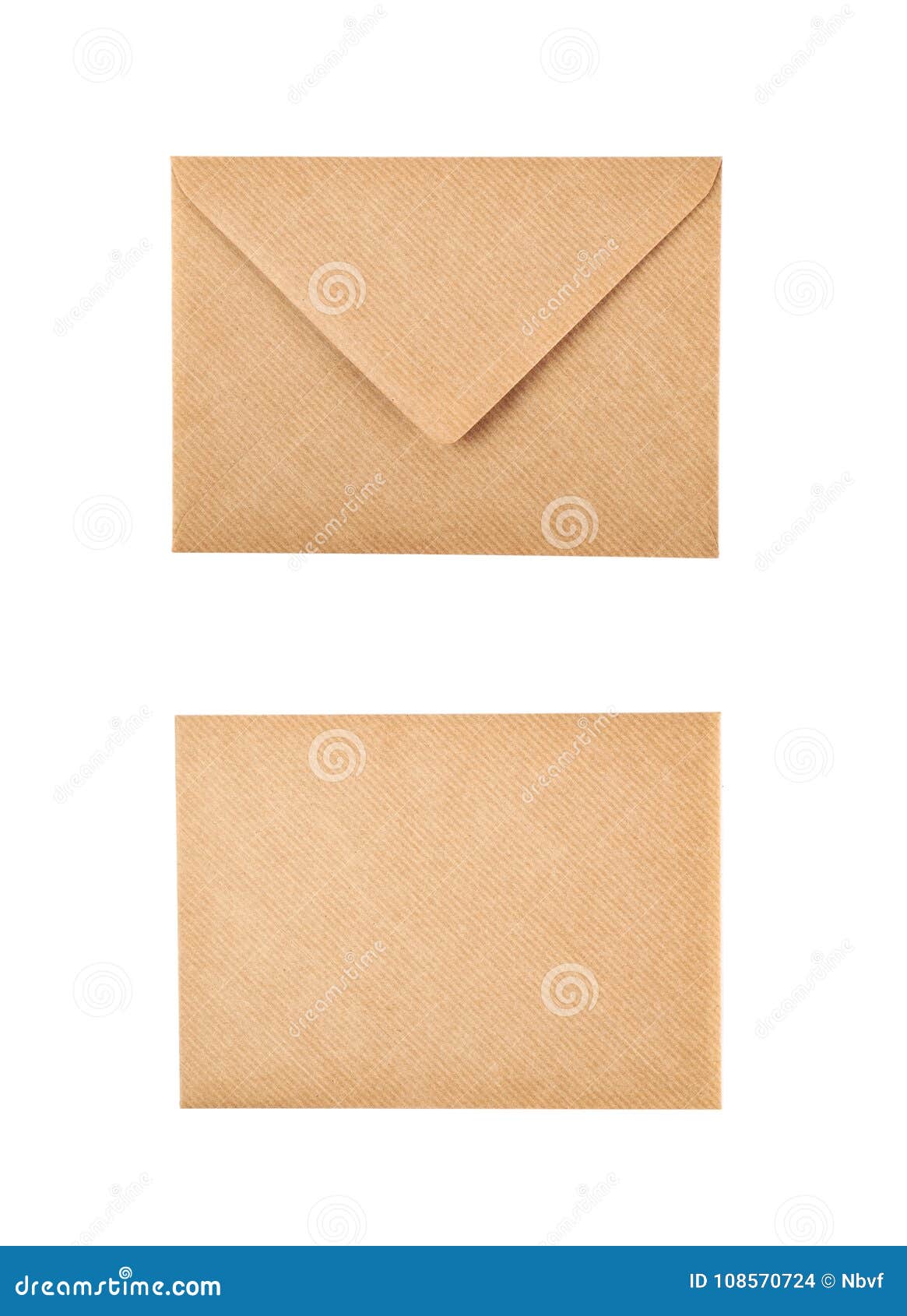 Closed Paper Envelope Isolated Stock Photo - Image of concept, paper ...