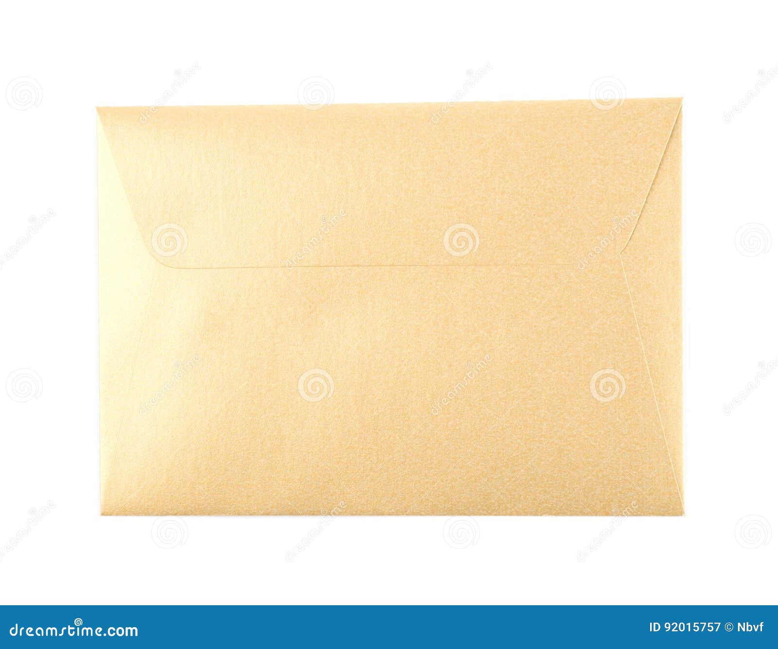 Closed Paper Envelope Isolated Stock Image - Image of blank ...