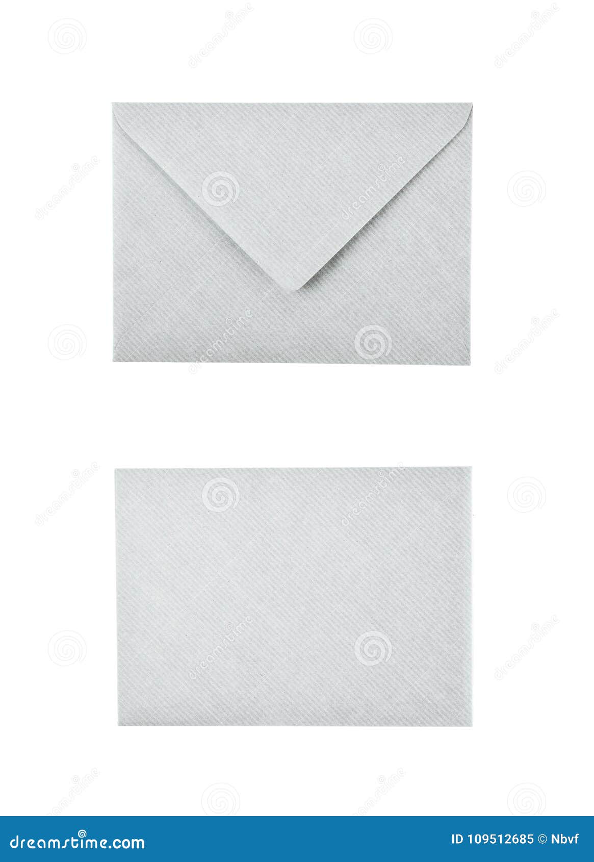 Closed Paper Envelope Isolated Stock Image - Image of address, object ...
