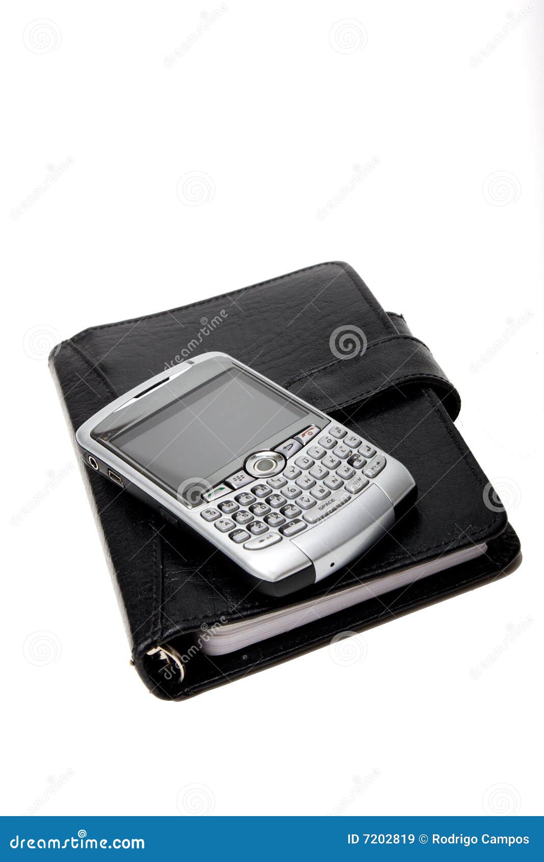 Closed Planner with PDA stock image. Image of cellphone - 7202819