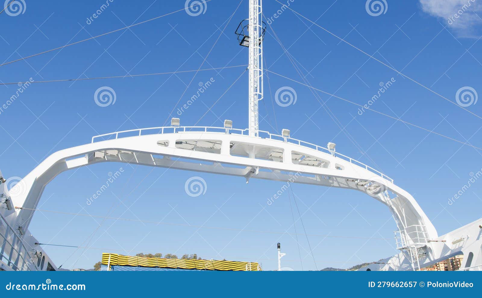 Closed Ramp of a Traveling Ferry and Structure Stock Image - Image of ...