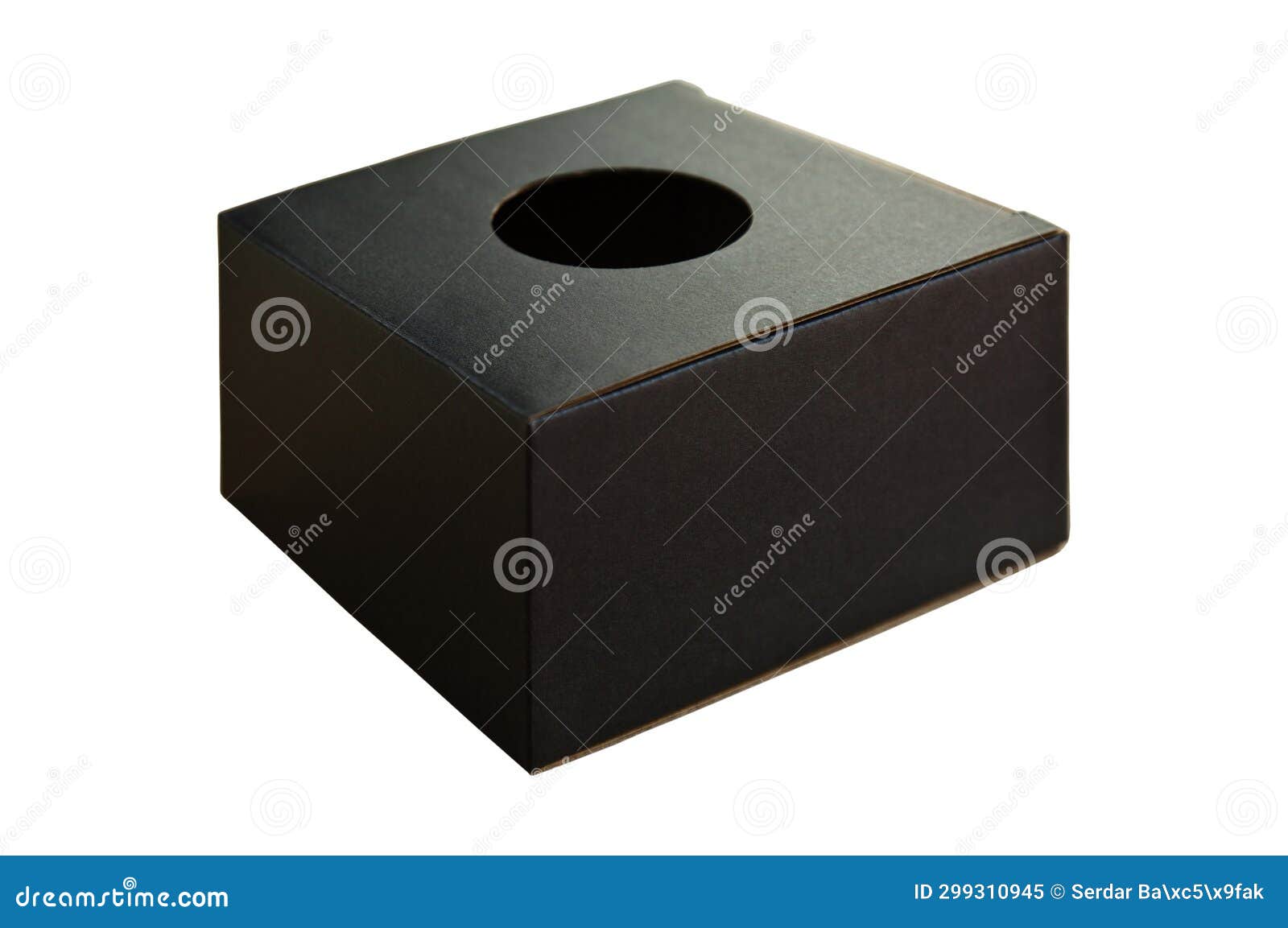 Closed Rectangular Cardboard Box with Corrugated Cardboard Lid, on Oak ...