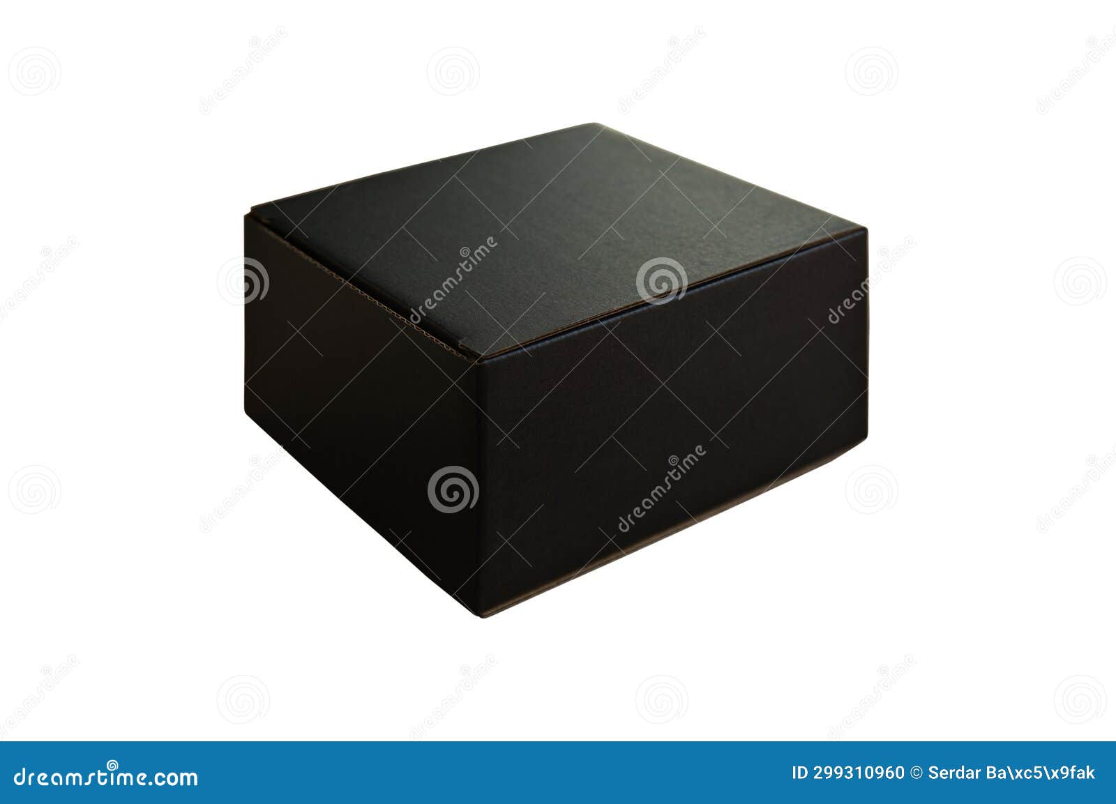 Closed Rectangular Cardboard Box with Corrugated Cardboard Lid, on Oak ...