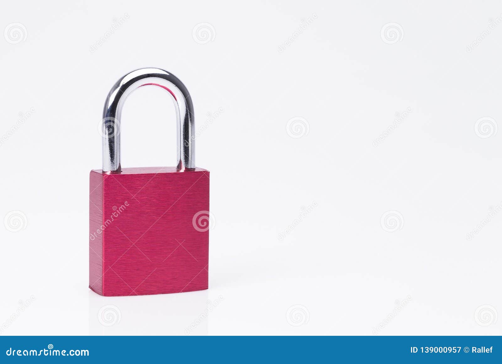 Closed red padlock stock illustration. Illustration of protection ...