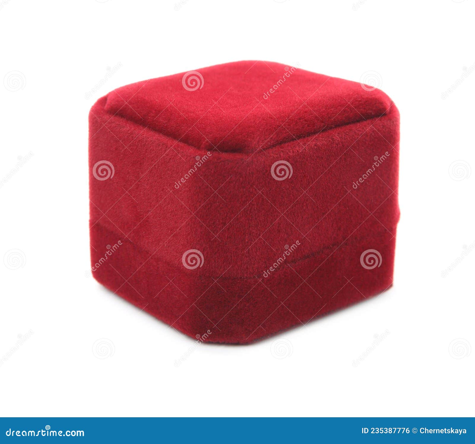 Closed Red Ring Box Isolated on White Stock Photo - Image of lifestyle ...
