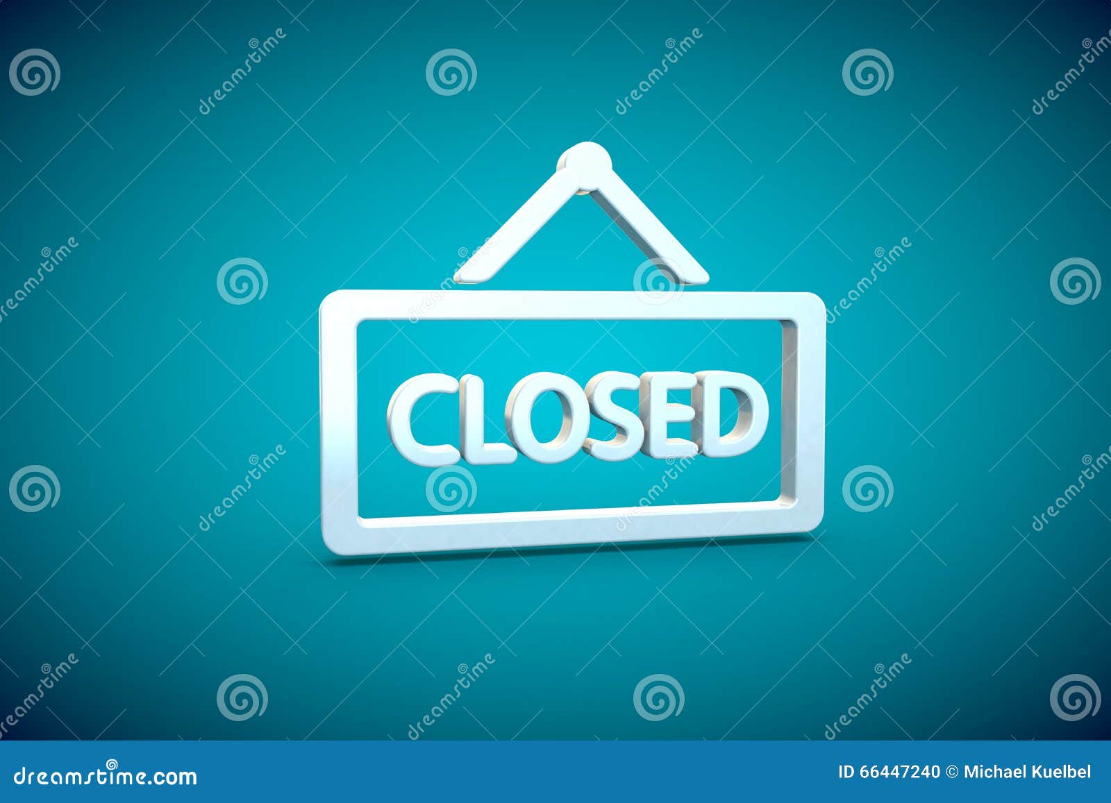 Closed Render Sign Symbol Graphix Illustration Stock Illustration ...