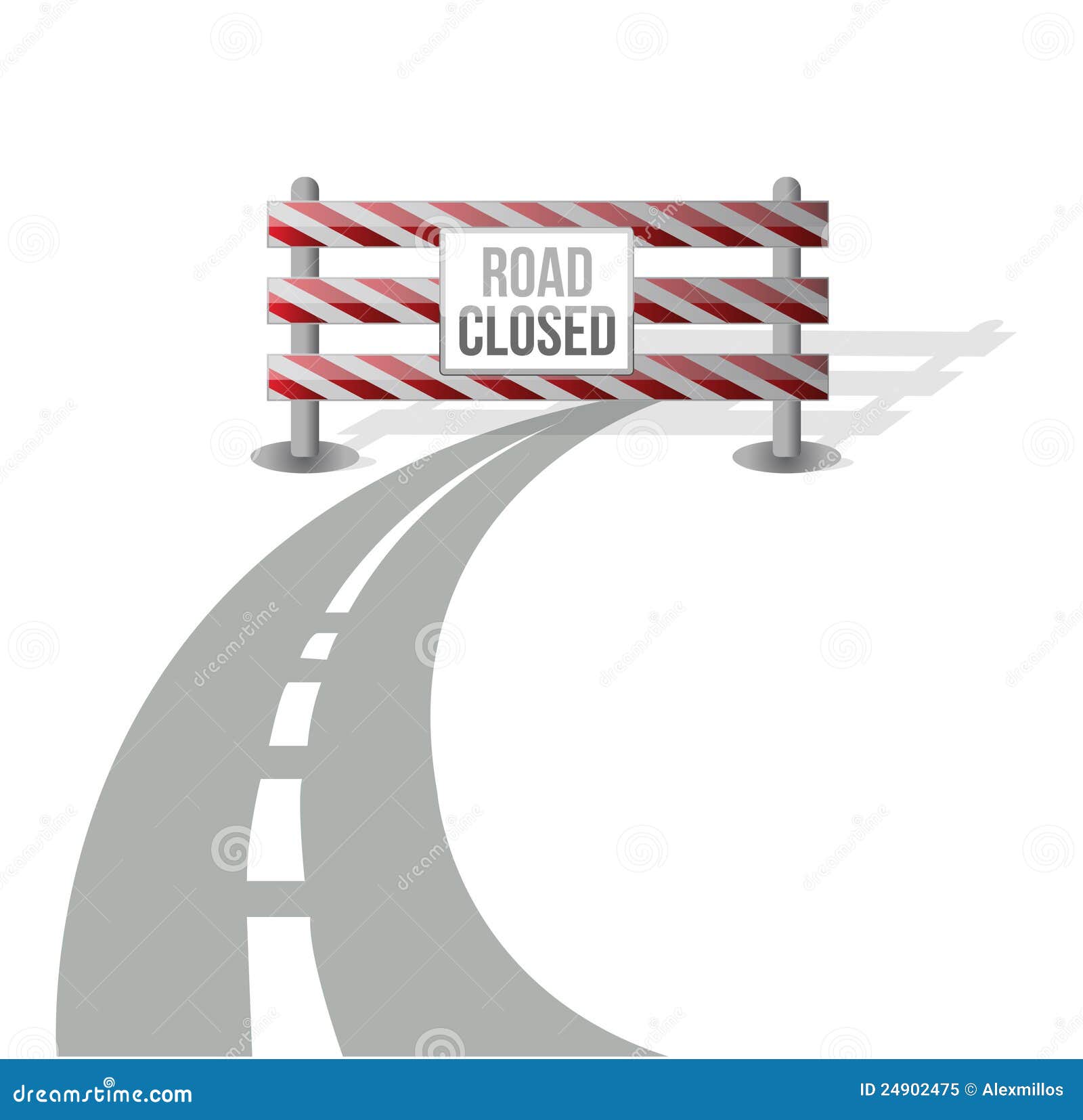 Closed Road, Icon In Line Design. Closed Road, Roadblock, Traffic Sign ...
