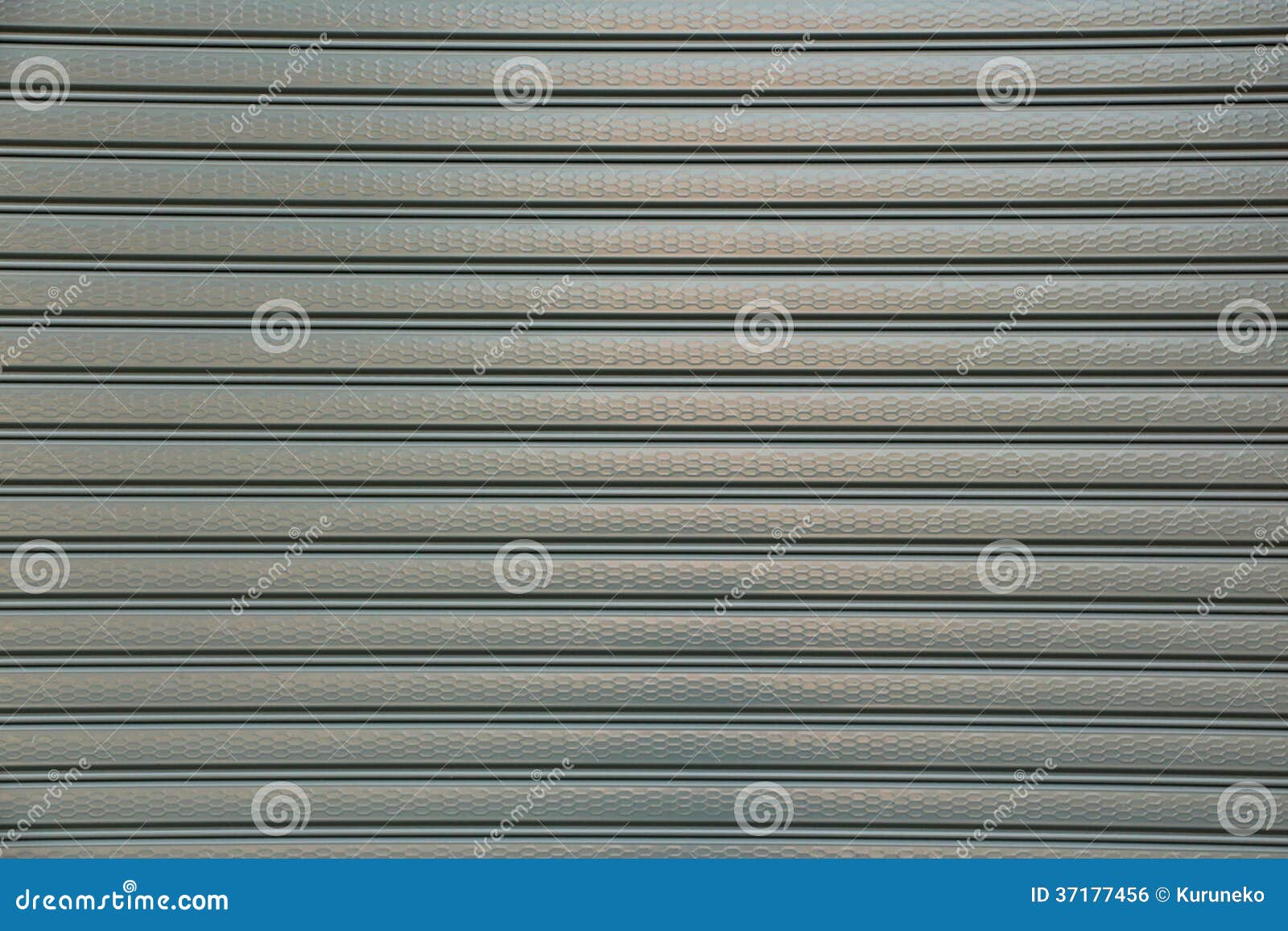 A Closed Roller Garage Door Stock Photo - Image of pattern, grey: 37177456