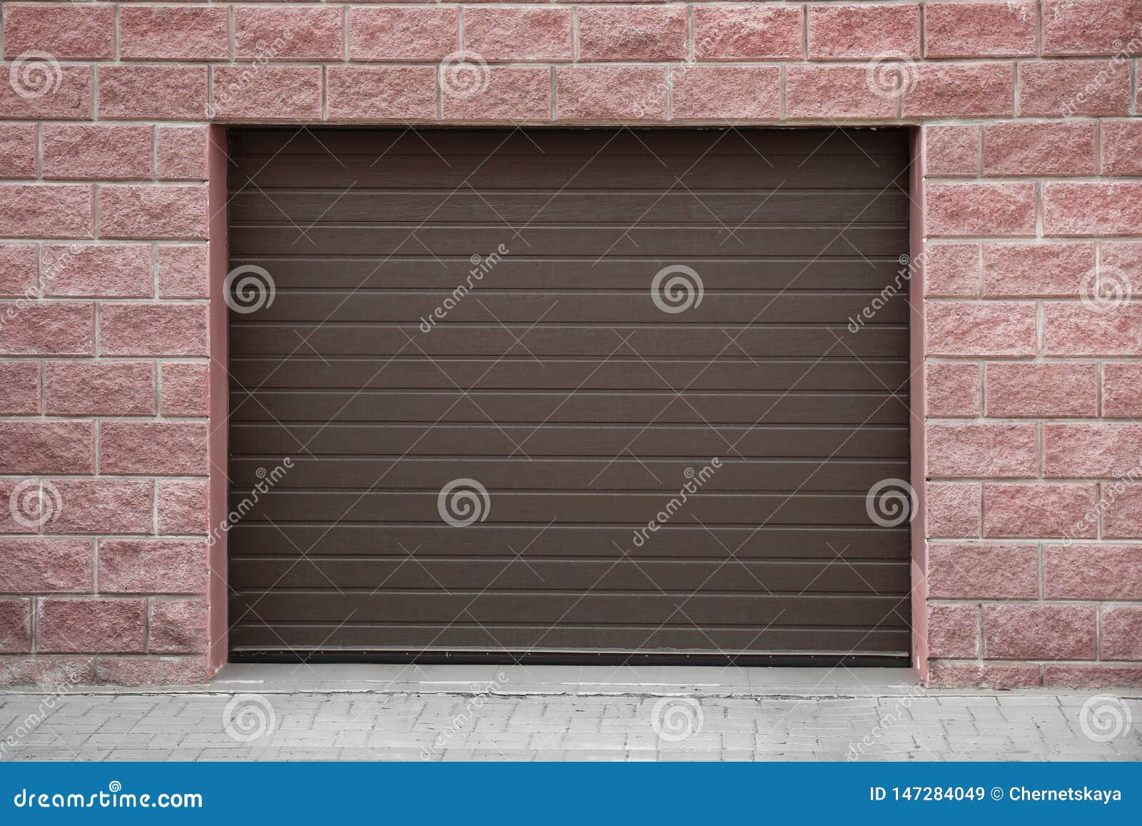 Closed roller shutter door stock image. Image of gate - 147284049