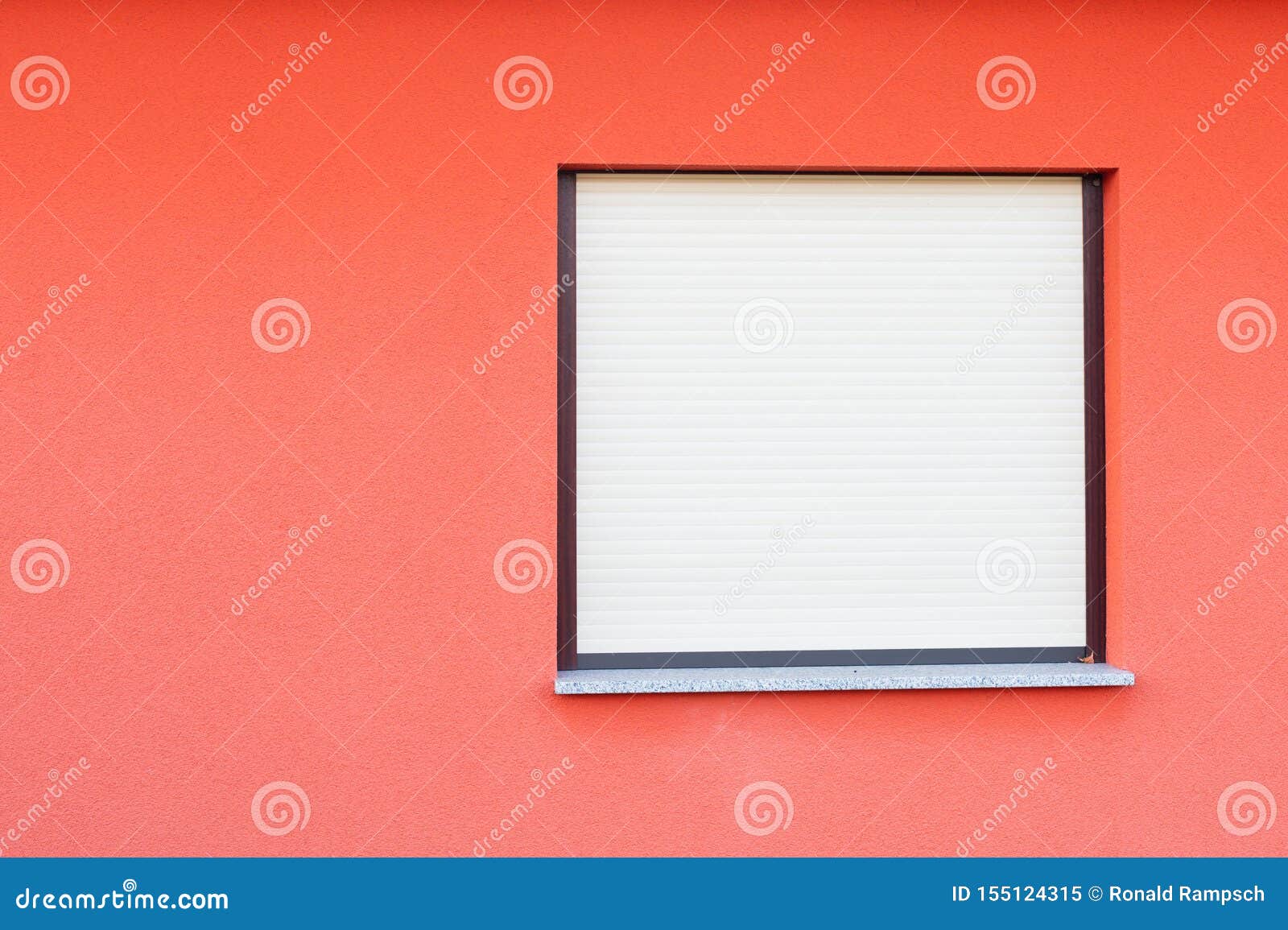 Closed Roller Shutter for a House Stock Image - Image of energy ...