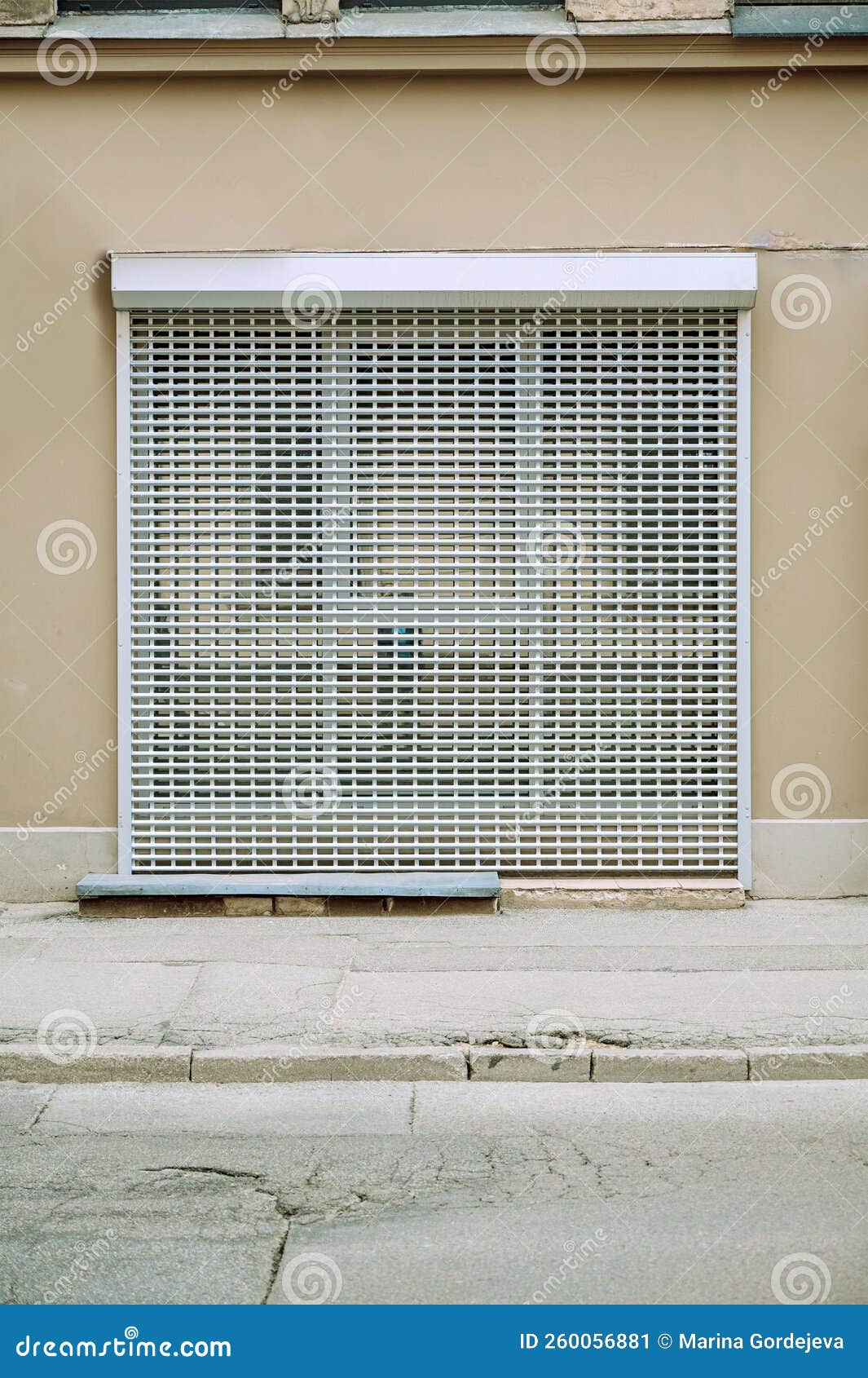 Closed Roller Shutter on the Store, Stores are Closed Due To the Crisis ...