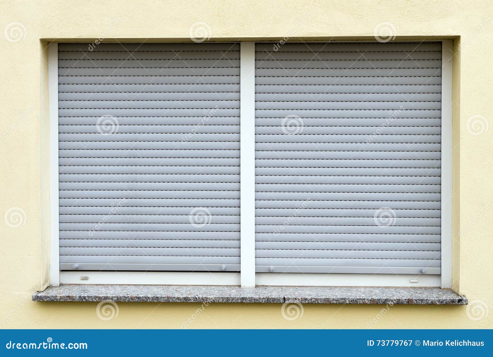 Closed roller shutter stock image. Image of shade, sleep - 73779767