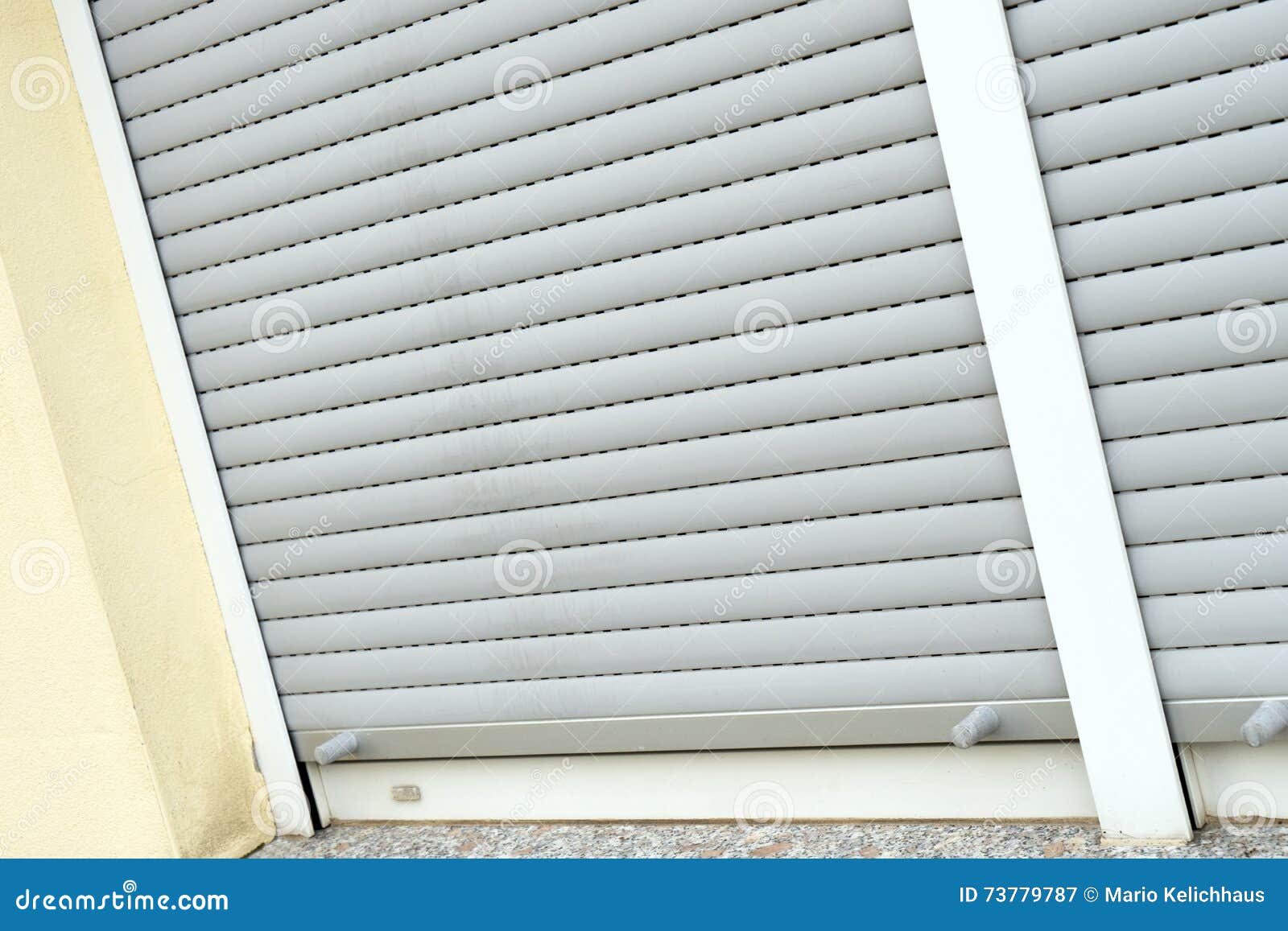Closed roller shutter stock image. Image of daylighting - 73779787