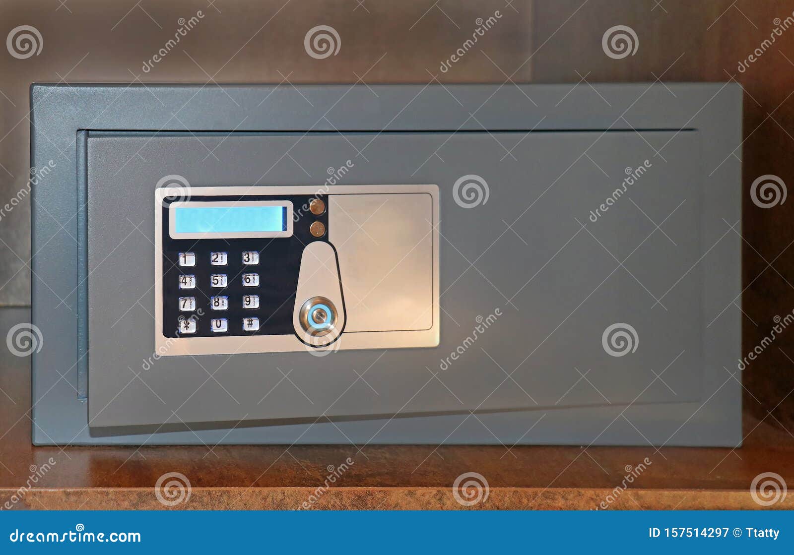 Safe Box With Passcode Lock Safety System Easy Password Setting Royalty ...