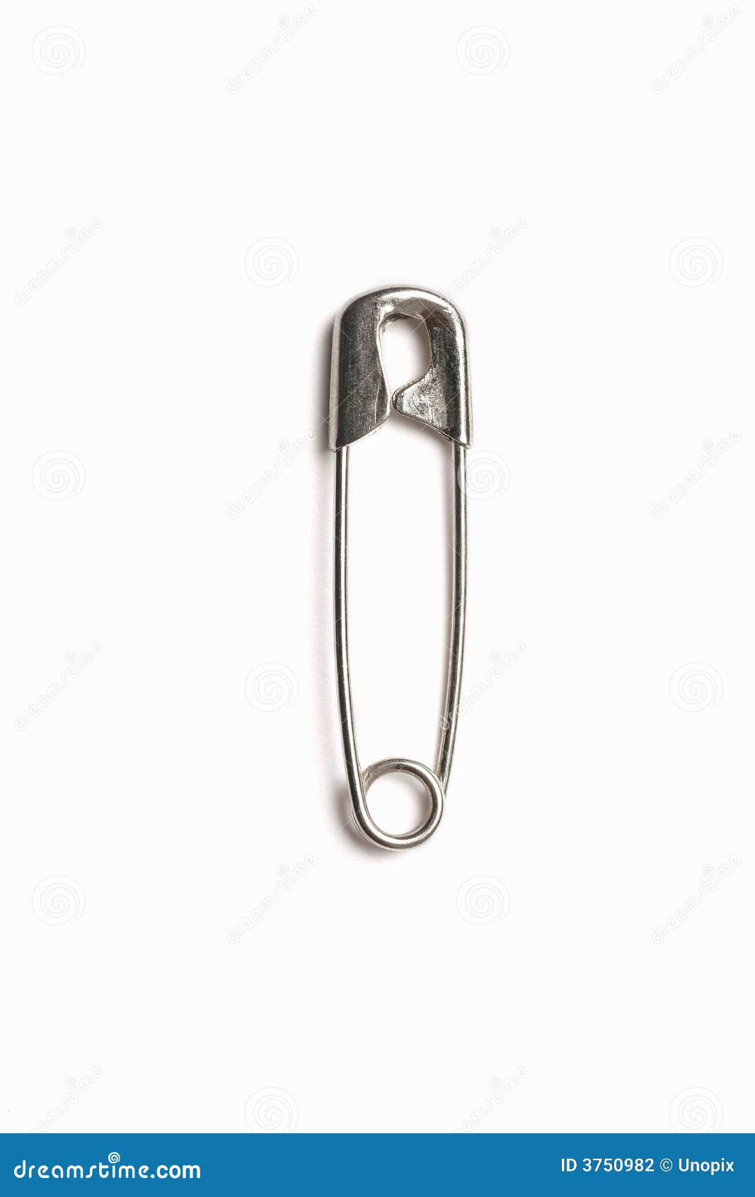 Closed safety pin stock photo. Image of closure, white - 3750982