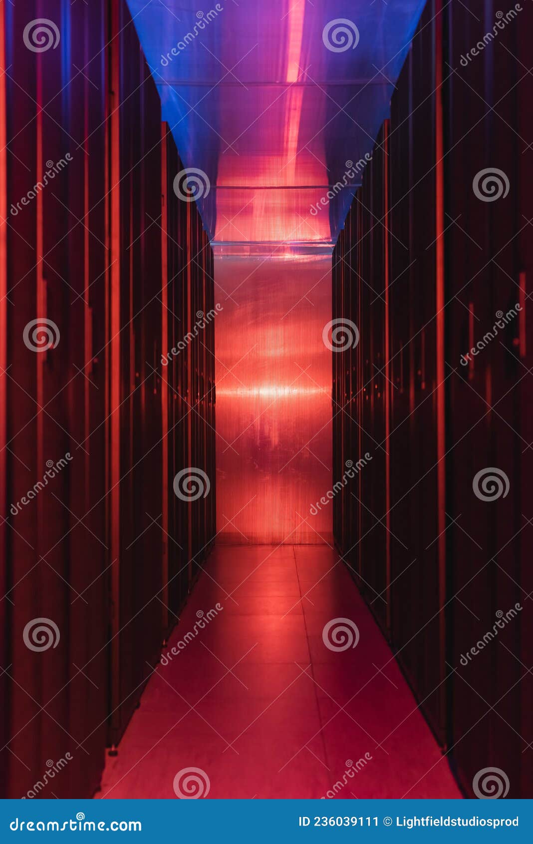 Closed Servers in Modern Data Center Stock Image - Image of rows ...