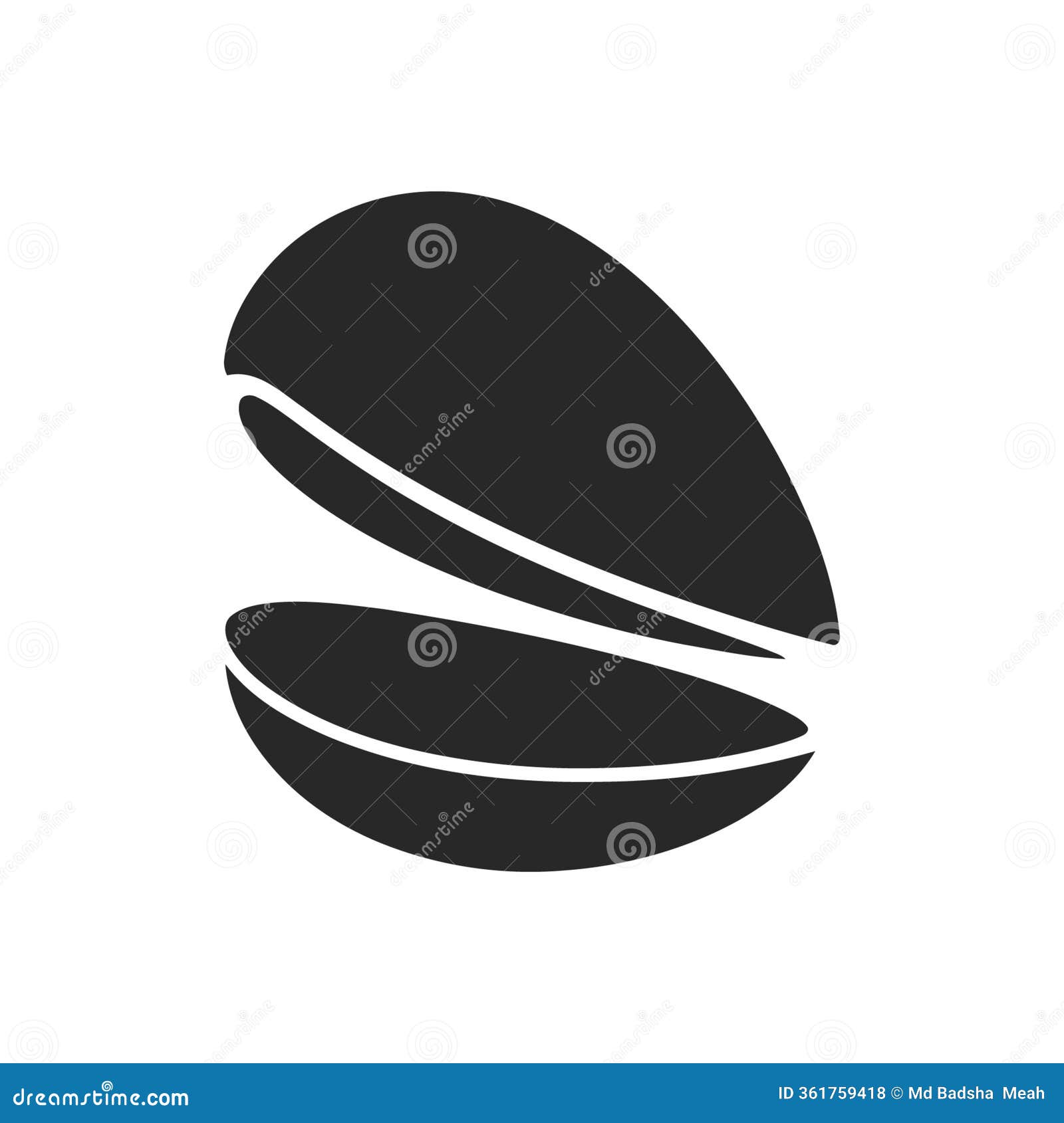 Closed Shell Icon stock illustration. Illustration of marine - 361759418
