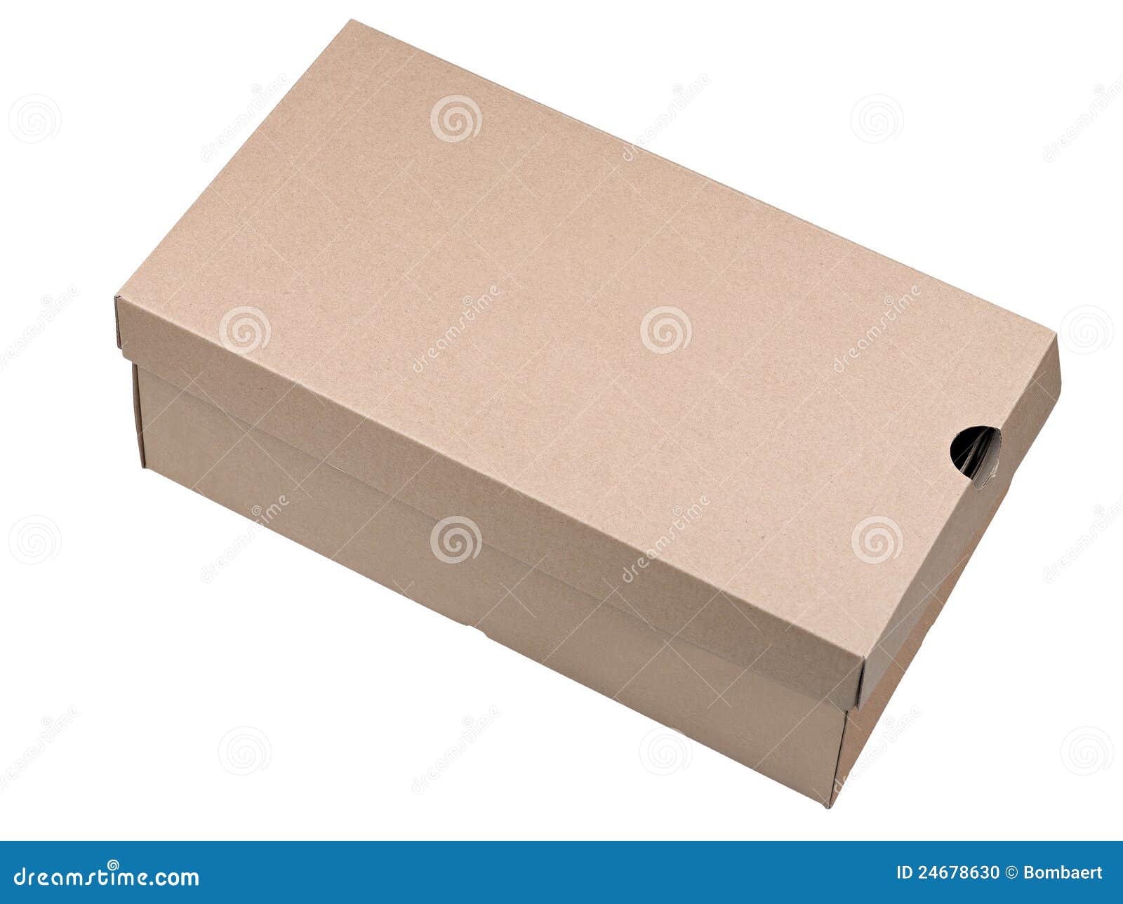Closed Shipping Cardboard Box Stock Photo - Image of card, closed: 24678630