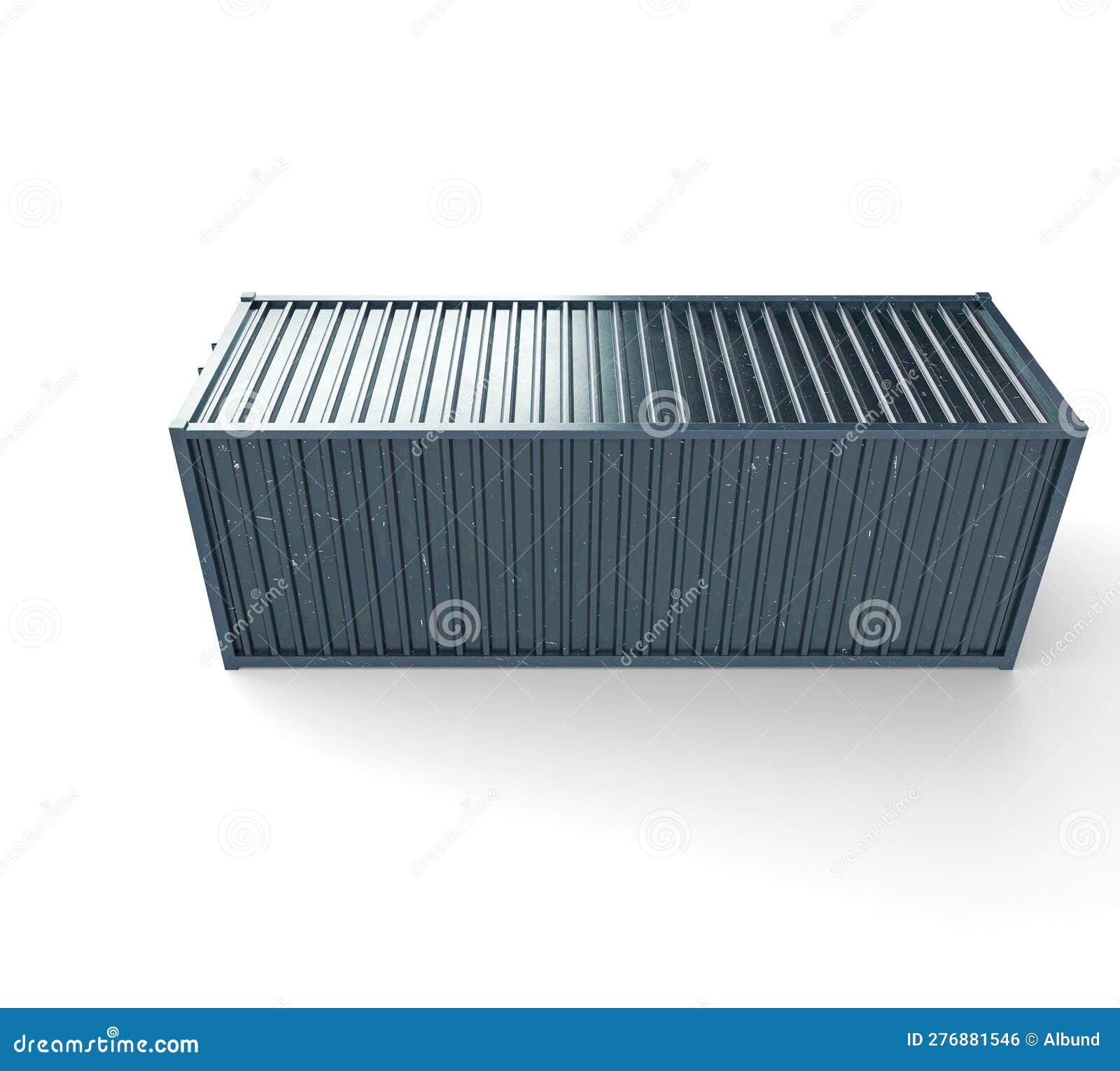 Closed Shipping Container stock illustration. Illustration of warehouse ...