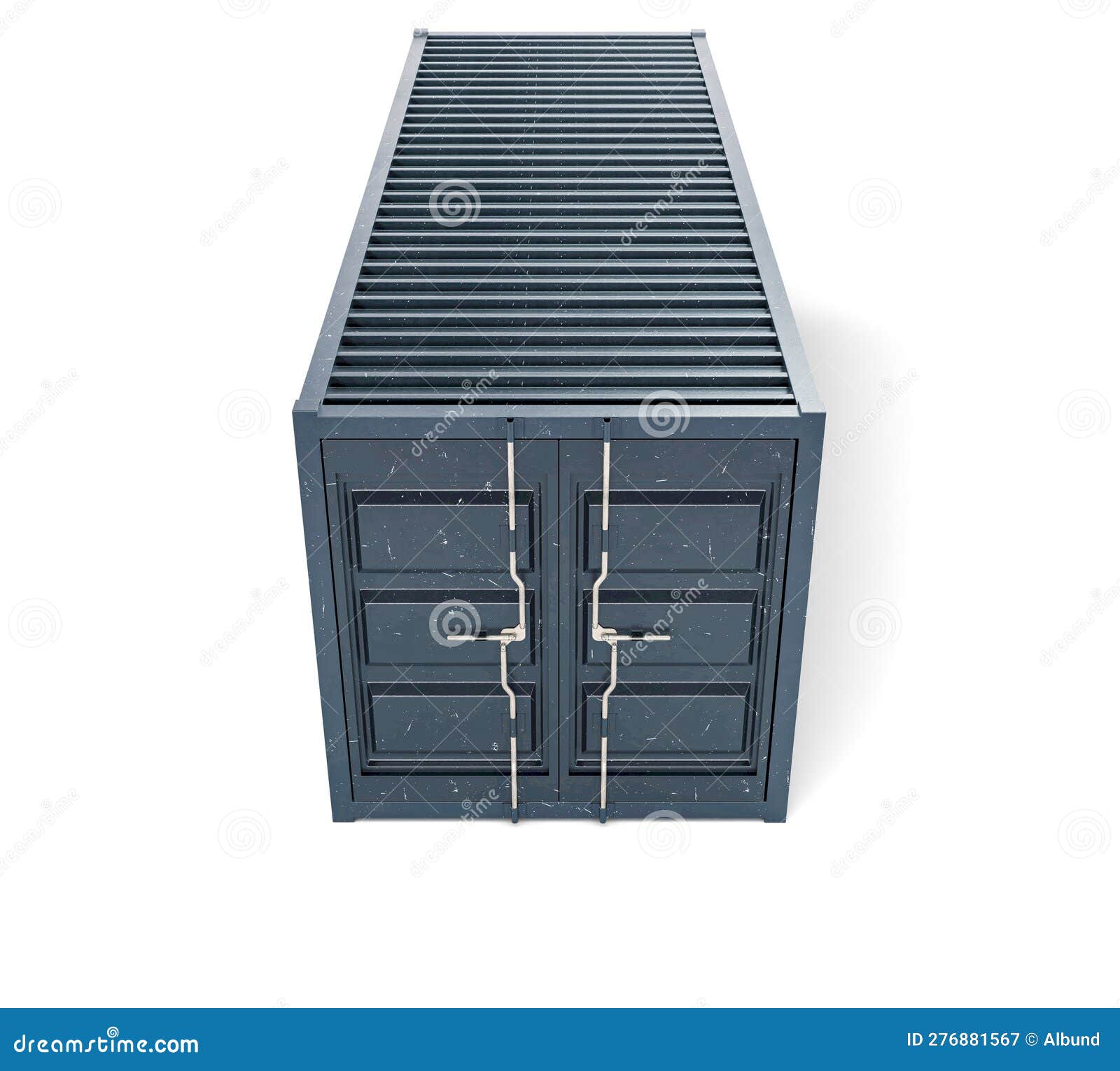 Closed Shipping Container stock illustration. Illustration of storage ...