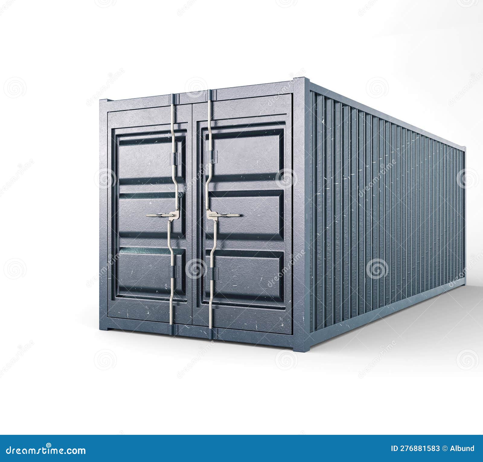 Closed Shipping Container stock illustration. Illustration of equipment ...