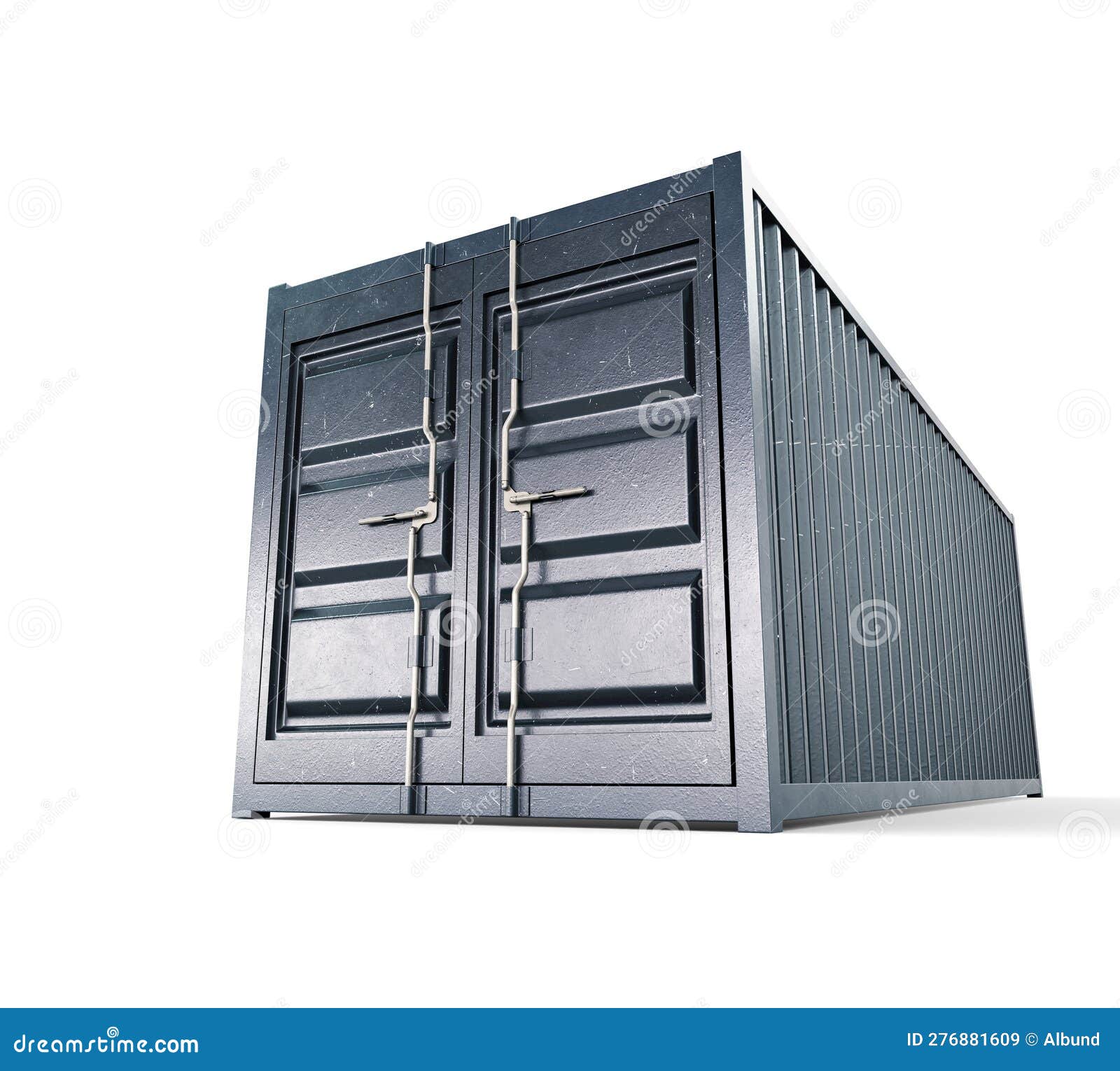 Closed Shipping Container stock illustration. Illustration of stack ...