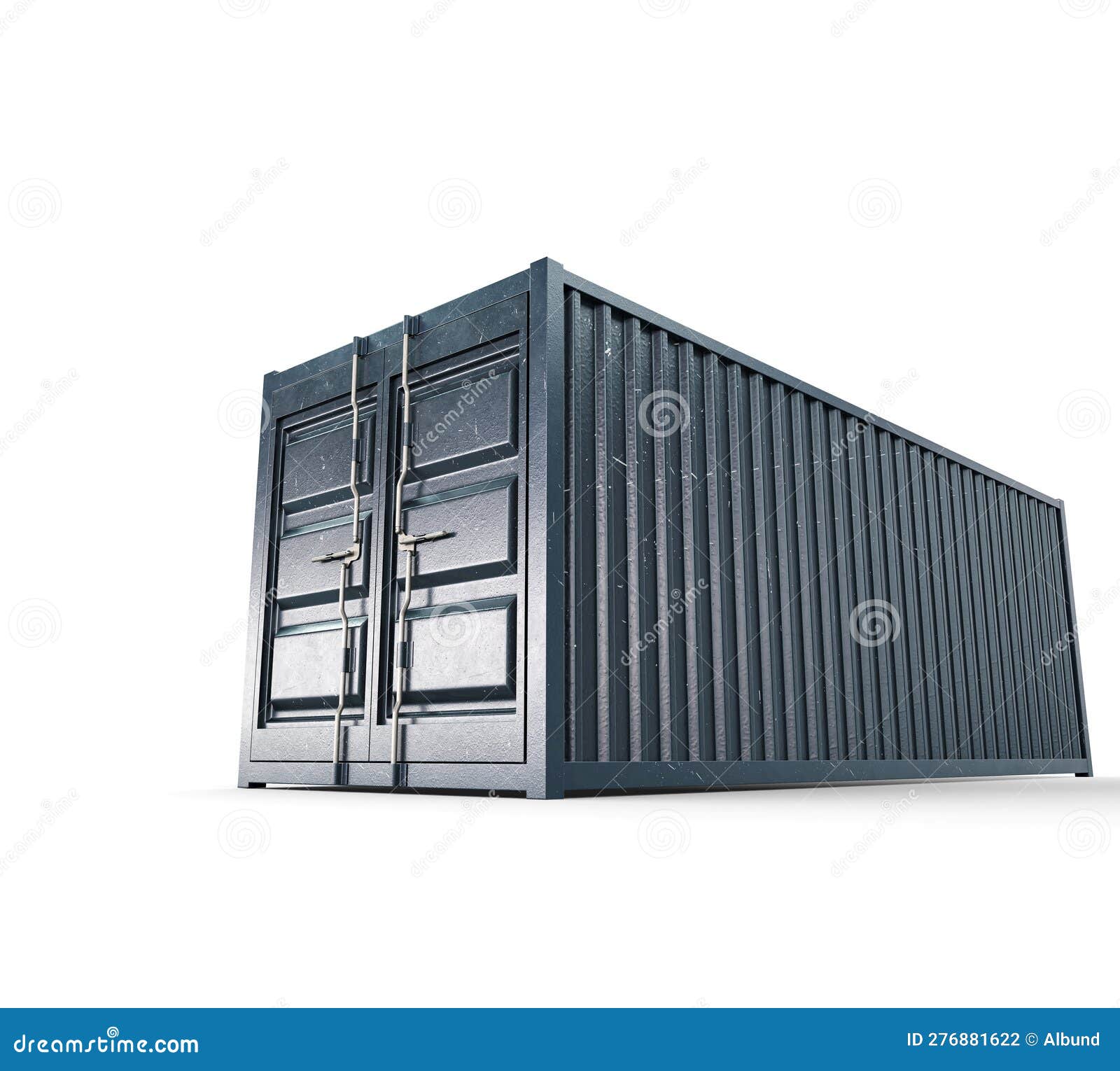 Closed Shipping Container stock illustration. Illustration of trade ...