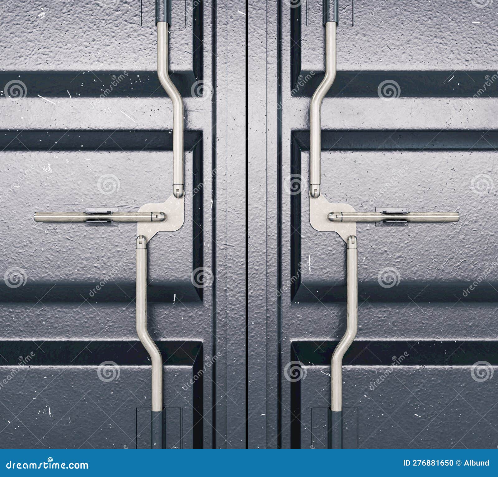 Closed Shipping Container stock illustration. Illustration of dock ...