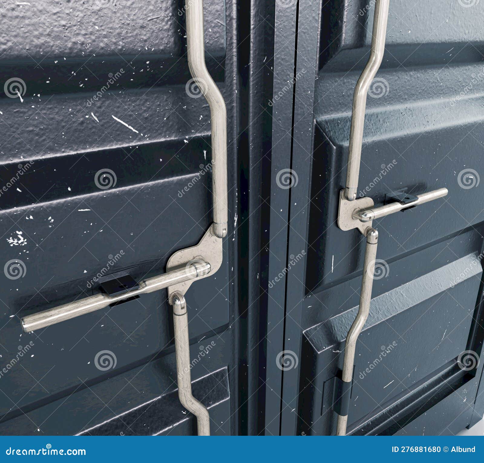 Closed Shipping Container stock illustration. Illustration of delivery ...