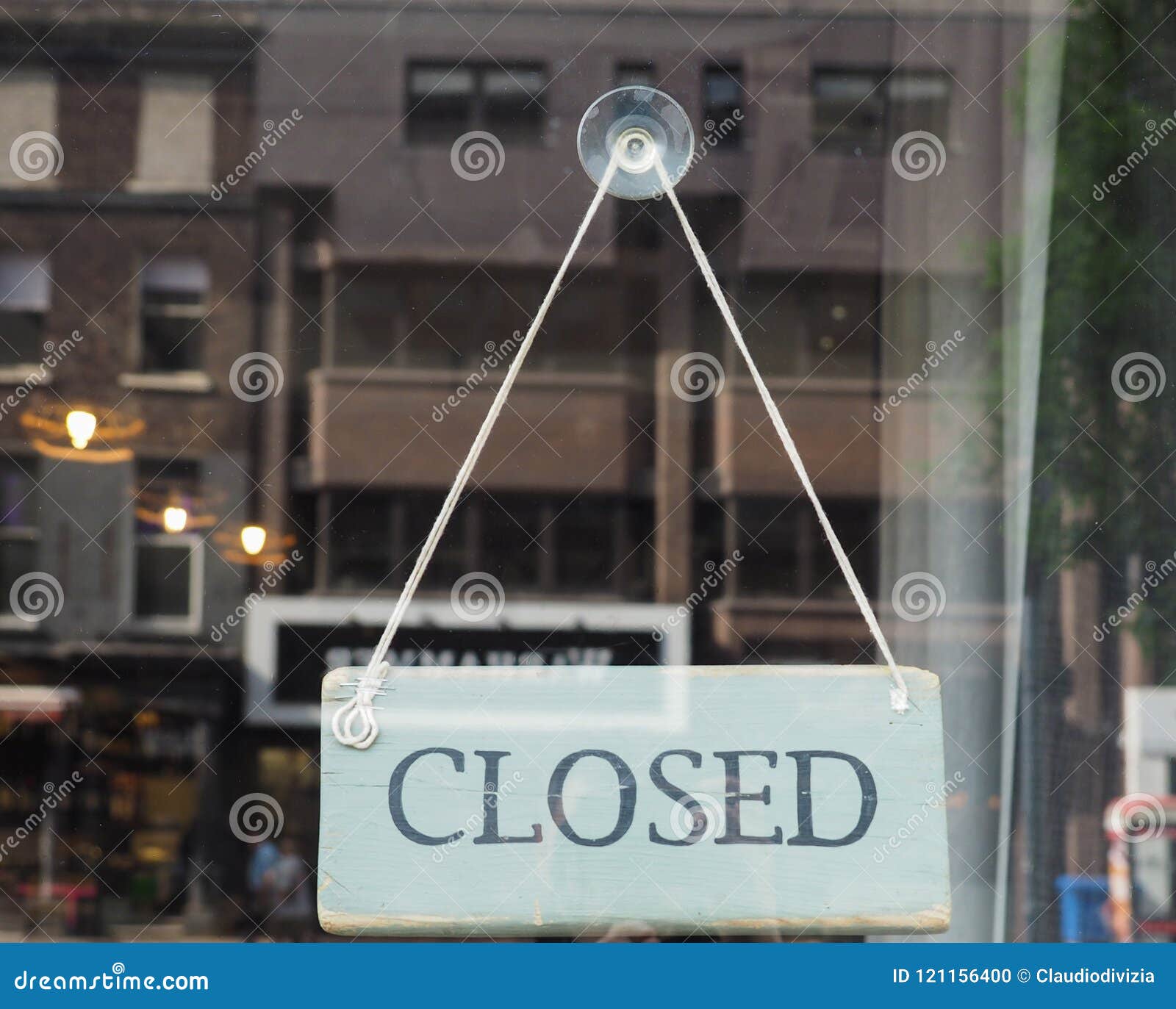 Closed shop sign stock photo. Image of road, transparent - 121156400