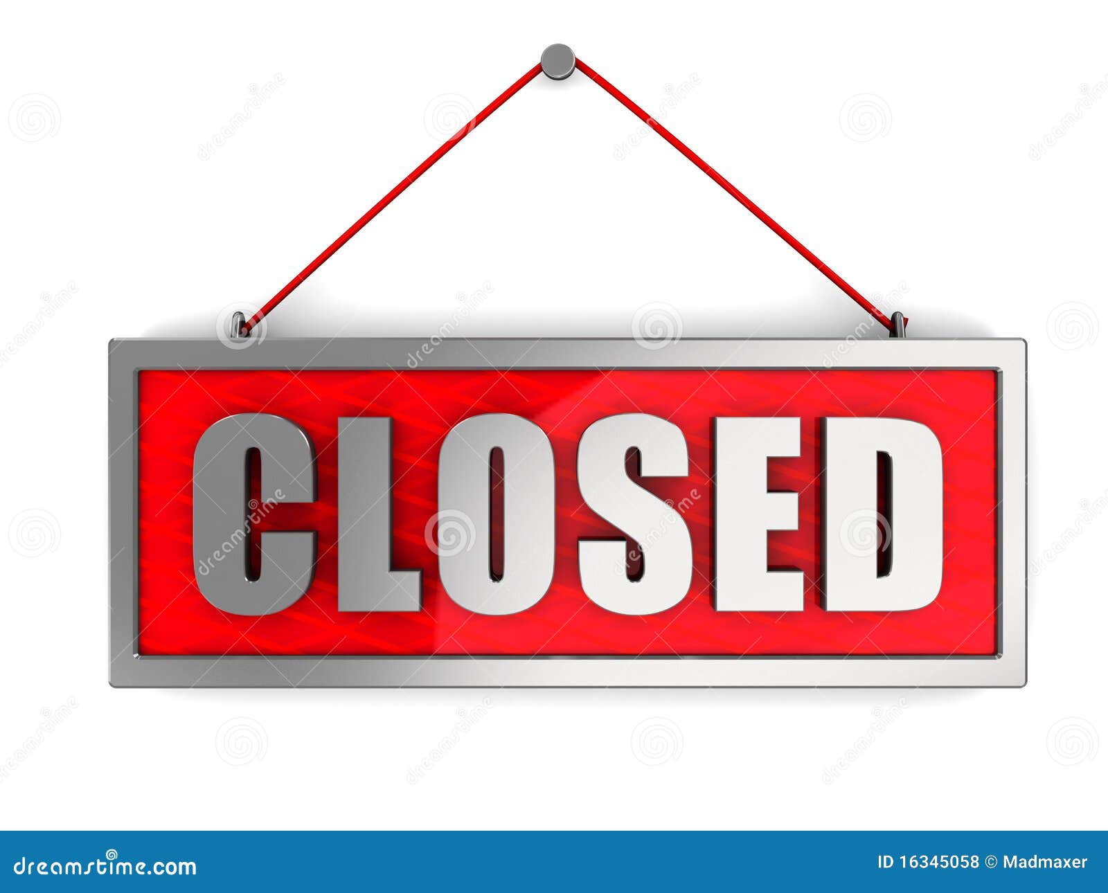 Closed sign stock illustration. Illustration of isolated - 16345058