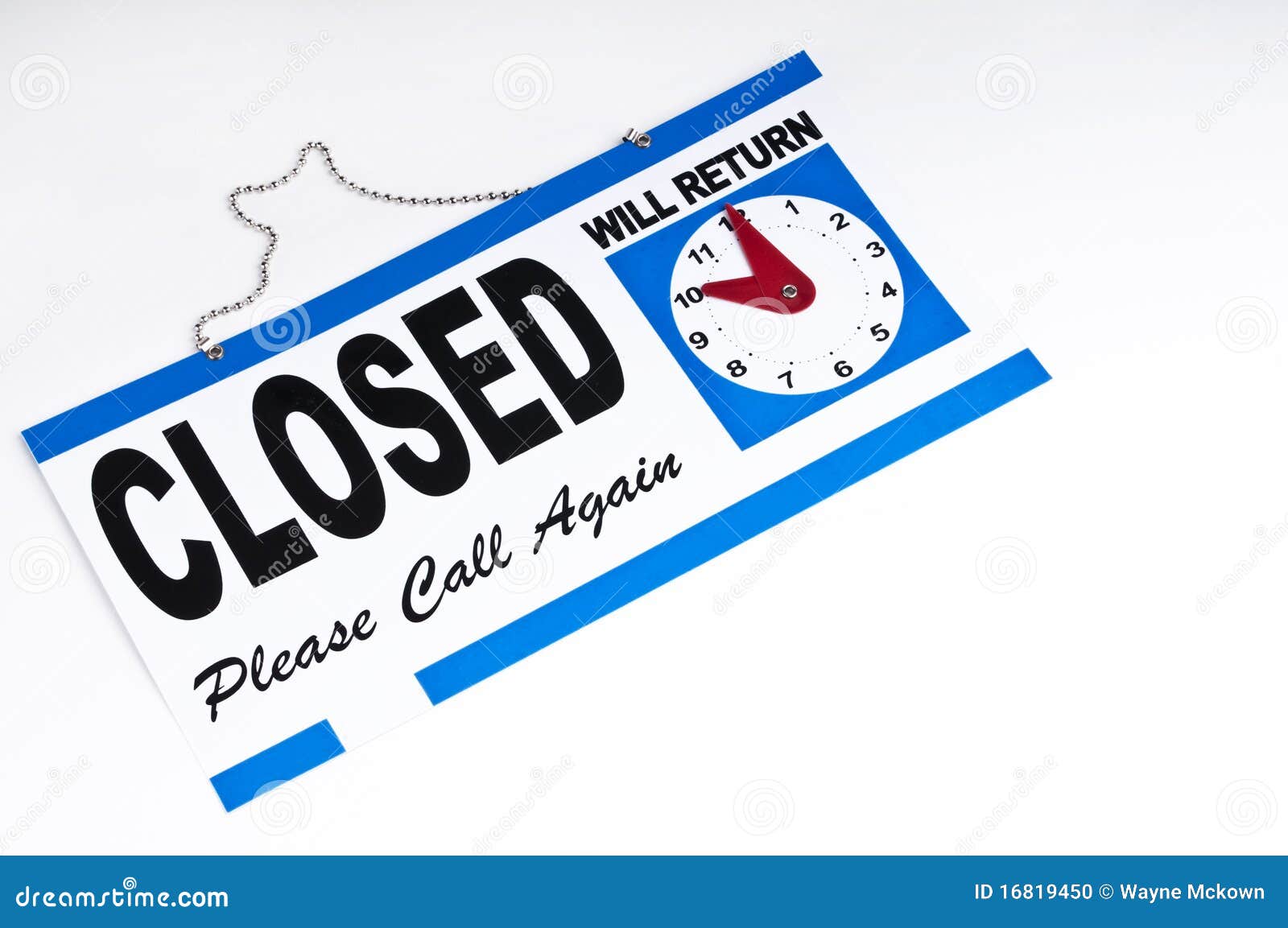 Closed sign stock photo. Image of advertising, hours - 16819450