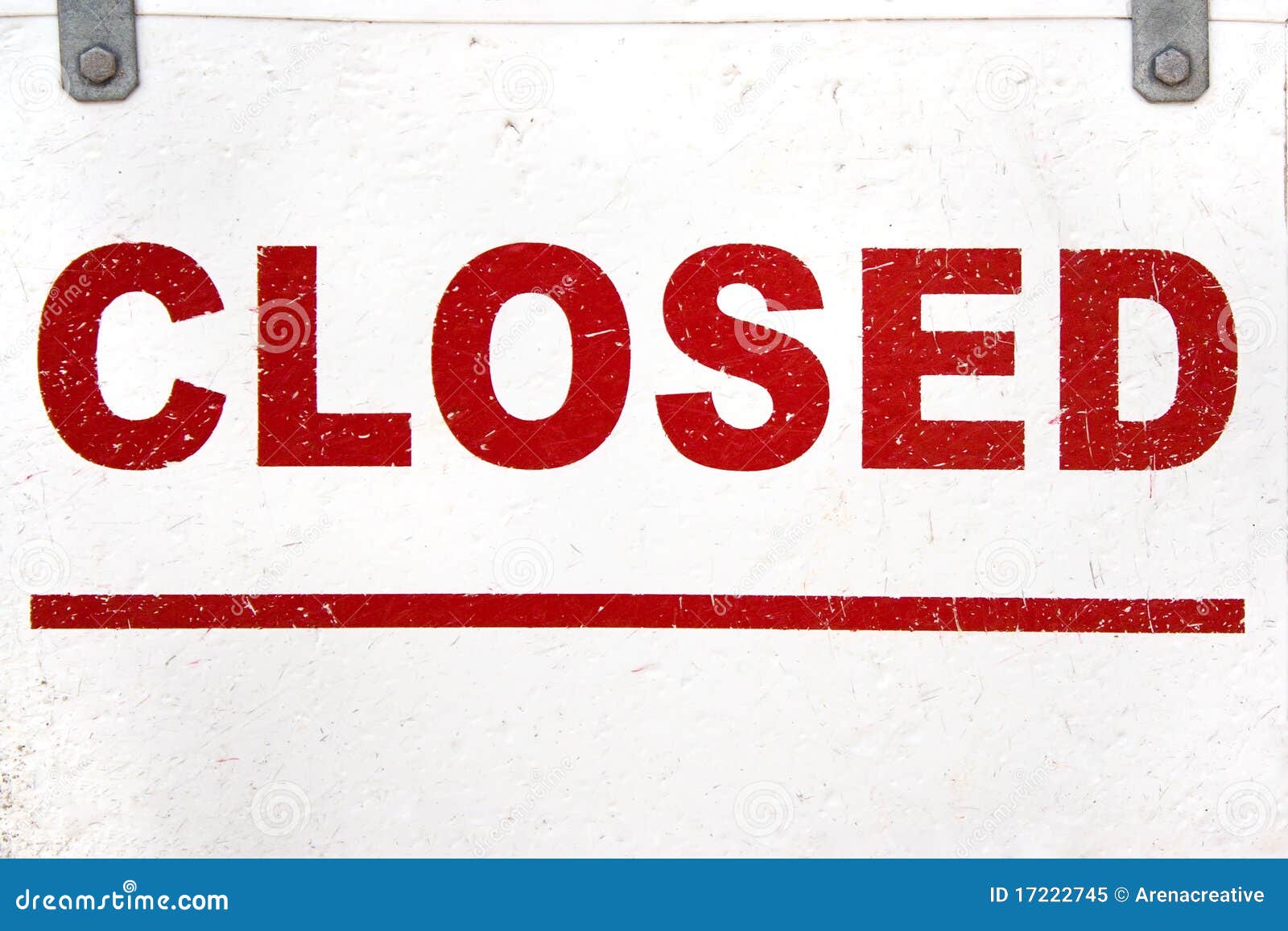 Closed Sign Closeup stock image. Image of horizontal - 17222745