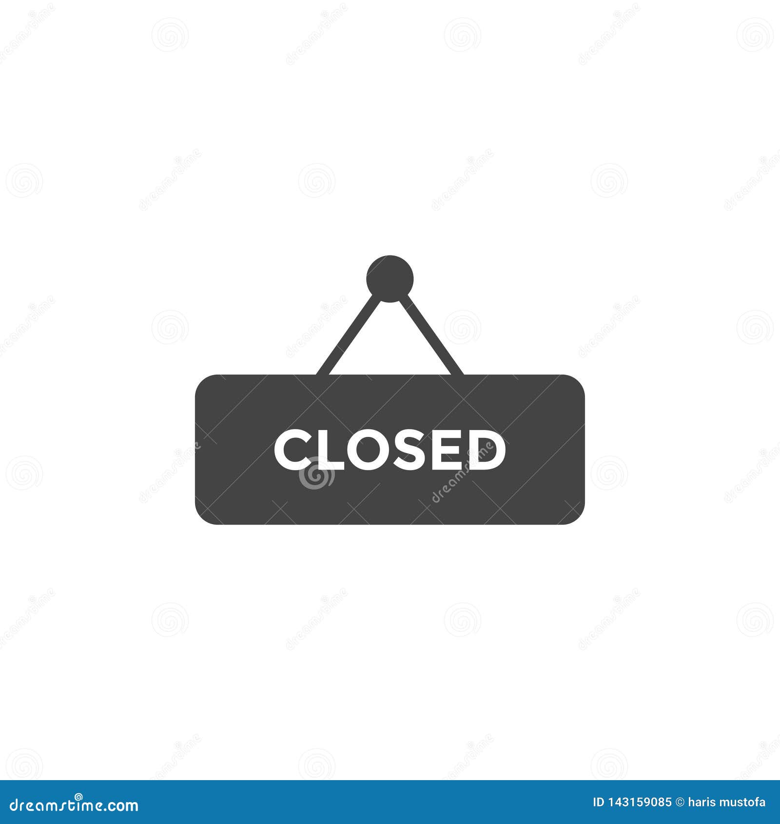 Closed Sign Graphic Design Template Vector Illustration Stock Vector ...