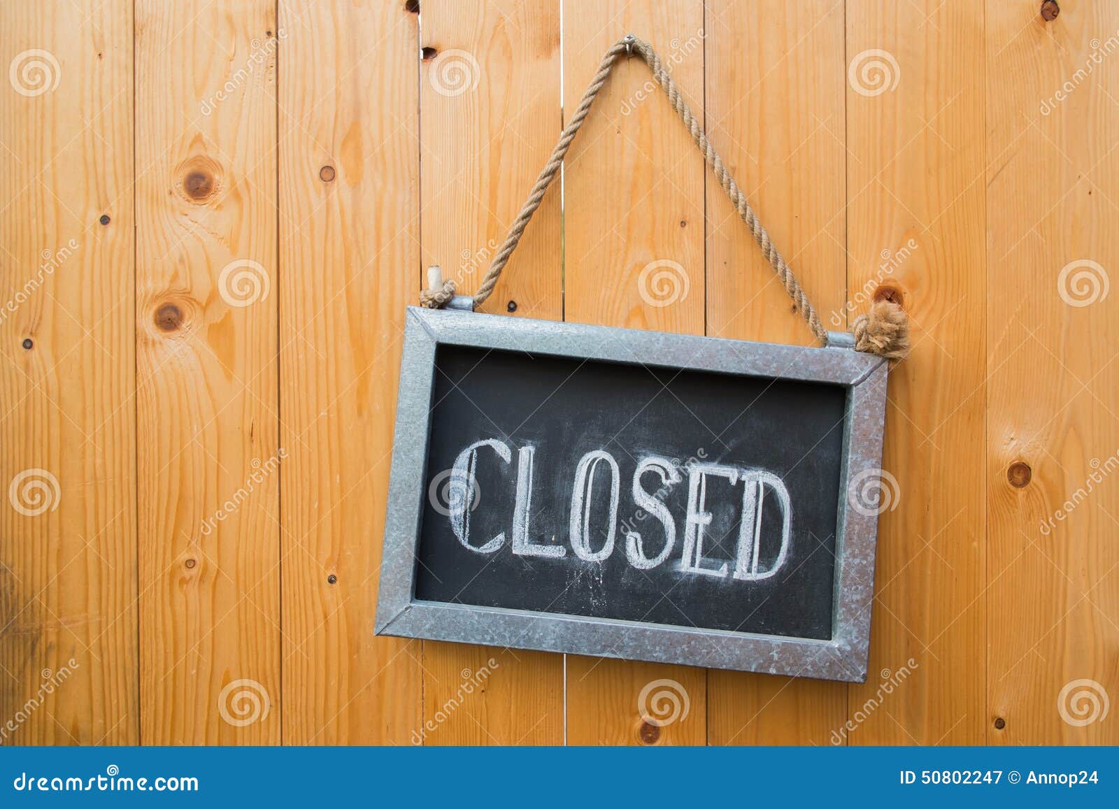 Closed Sign Hang on Wood Door Stock Image - Image of index, knot: 50802247