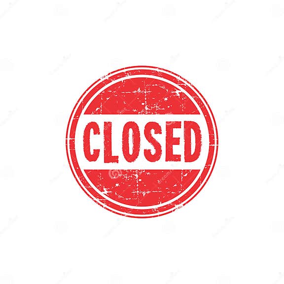 Closed Sign Logo stock illustration. Illustration of door - 108897667