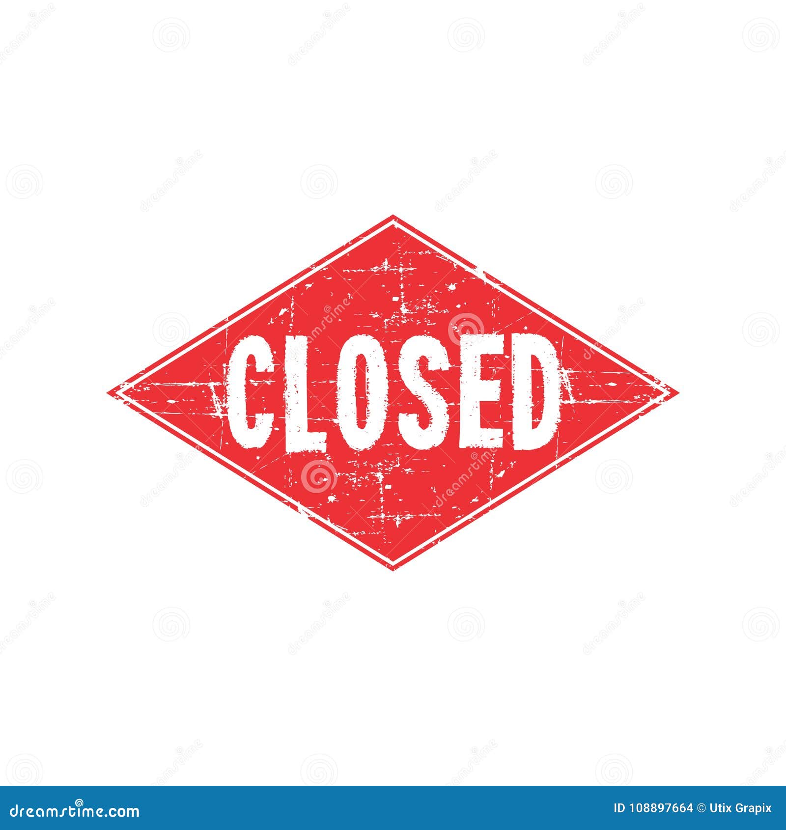 Closed Sign Logo stock vector. Illustration of graphic - 108897664
