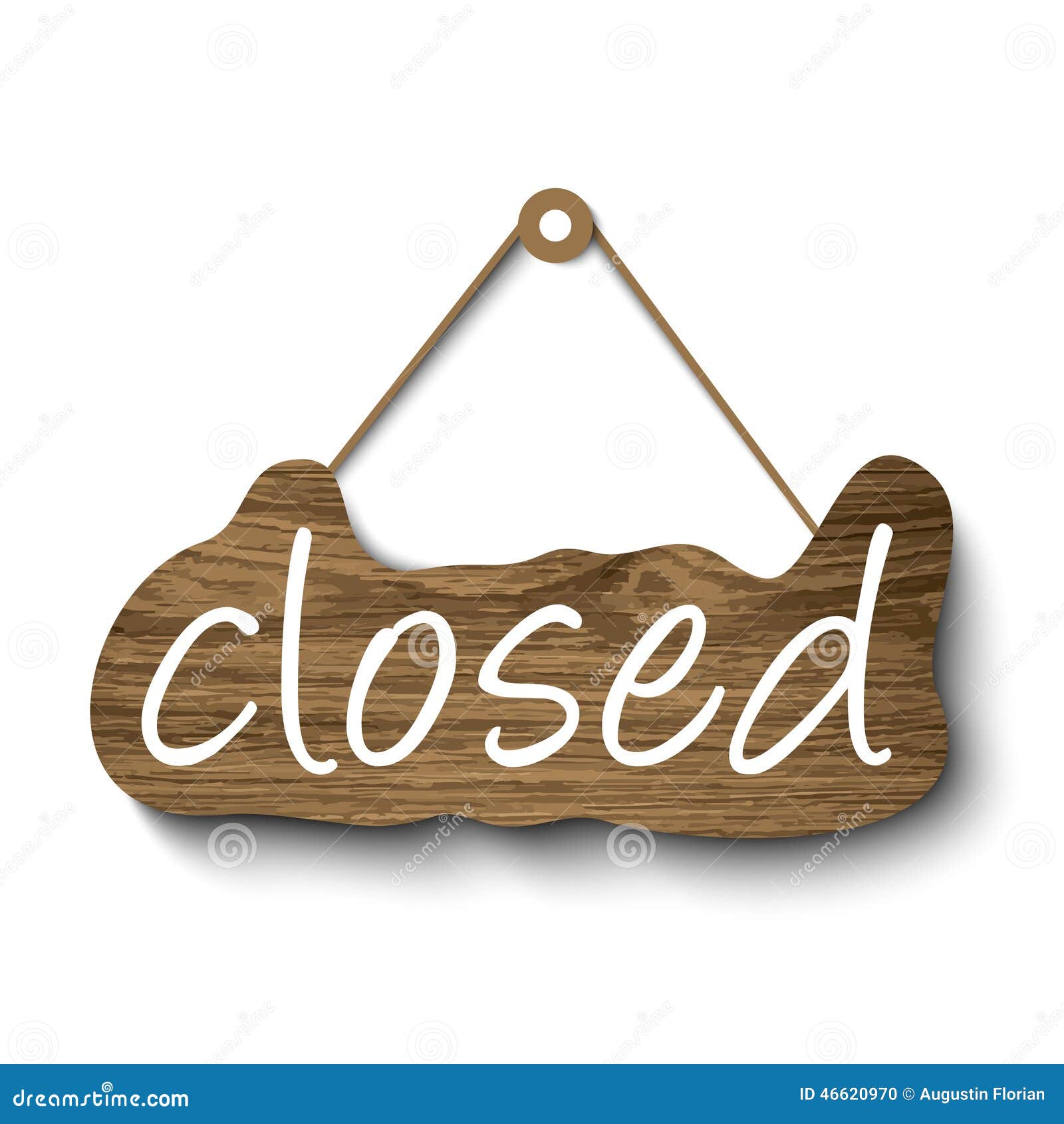Closed sign stock vector. Illustration of hole, decorative - 46620970