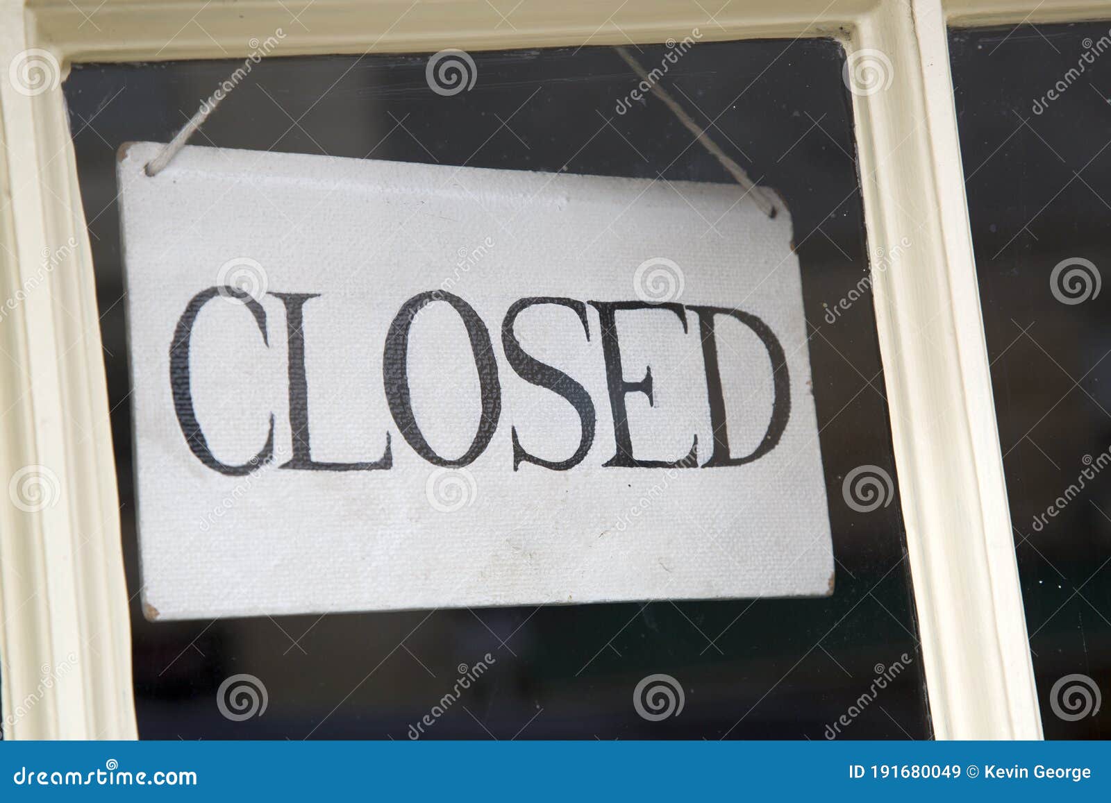 Closed Sign on Window stock image. Image of shut, closed - 191680049