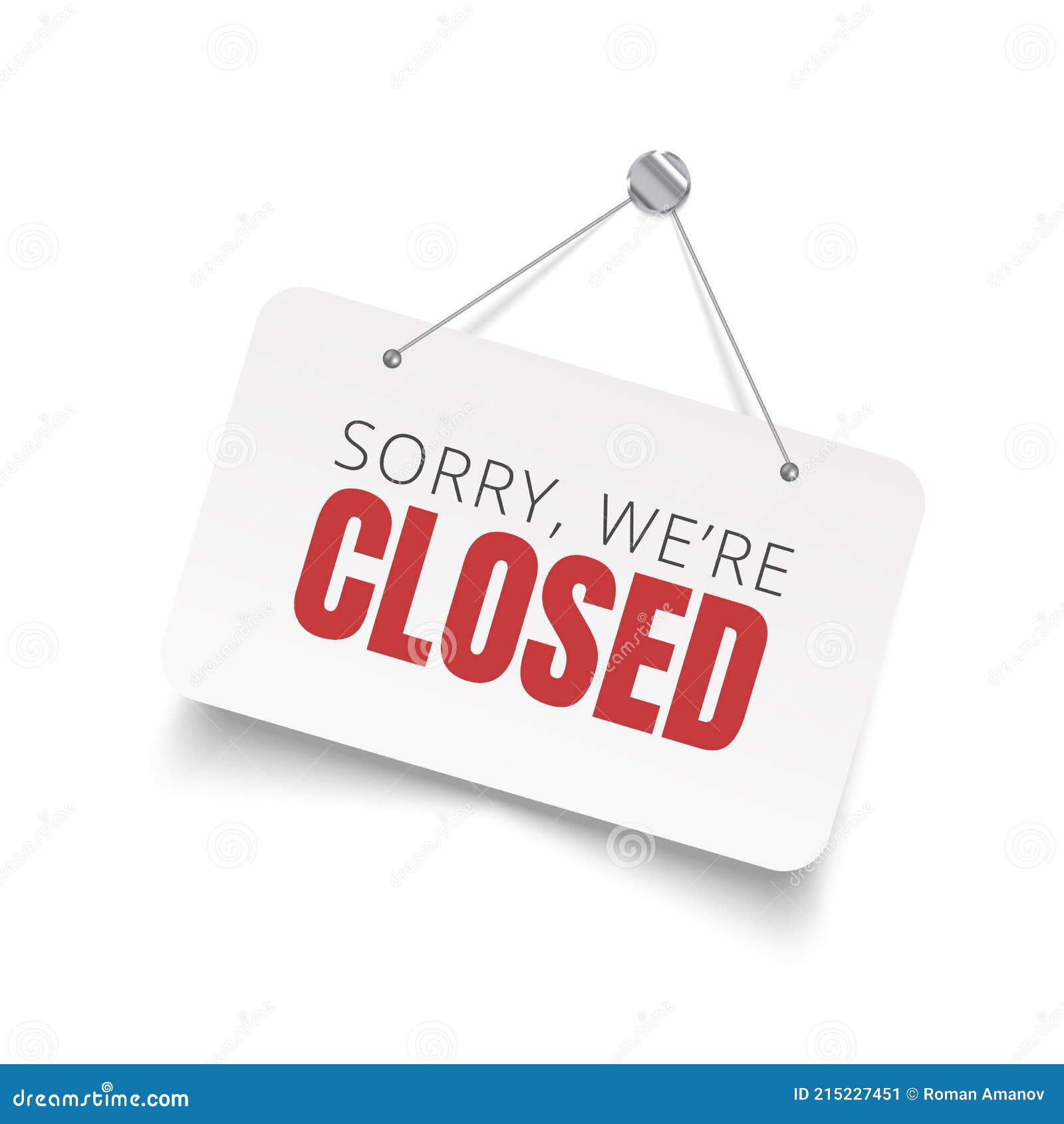 We are closed signboard. stock vector. Illustration of vintage - 215227451