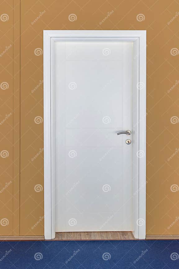 Plain White Door stock image. Image of white, clean - 246596757