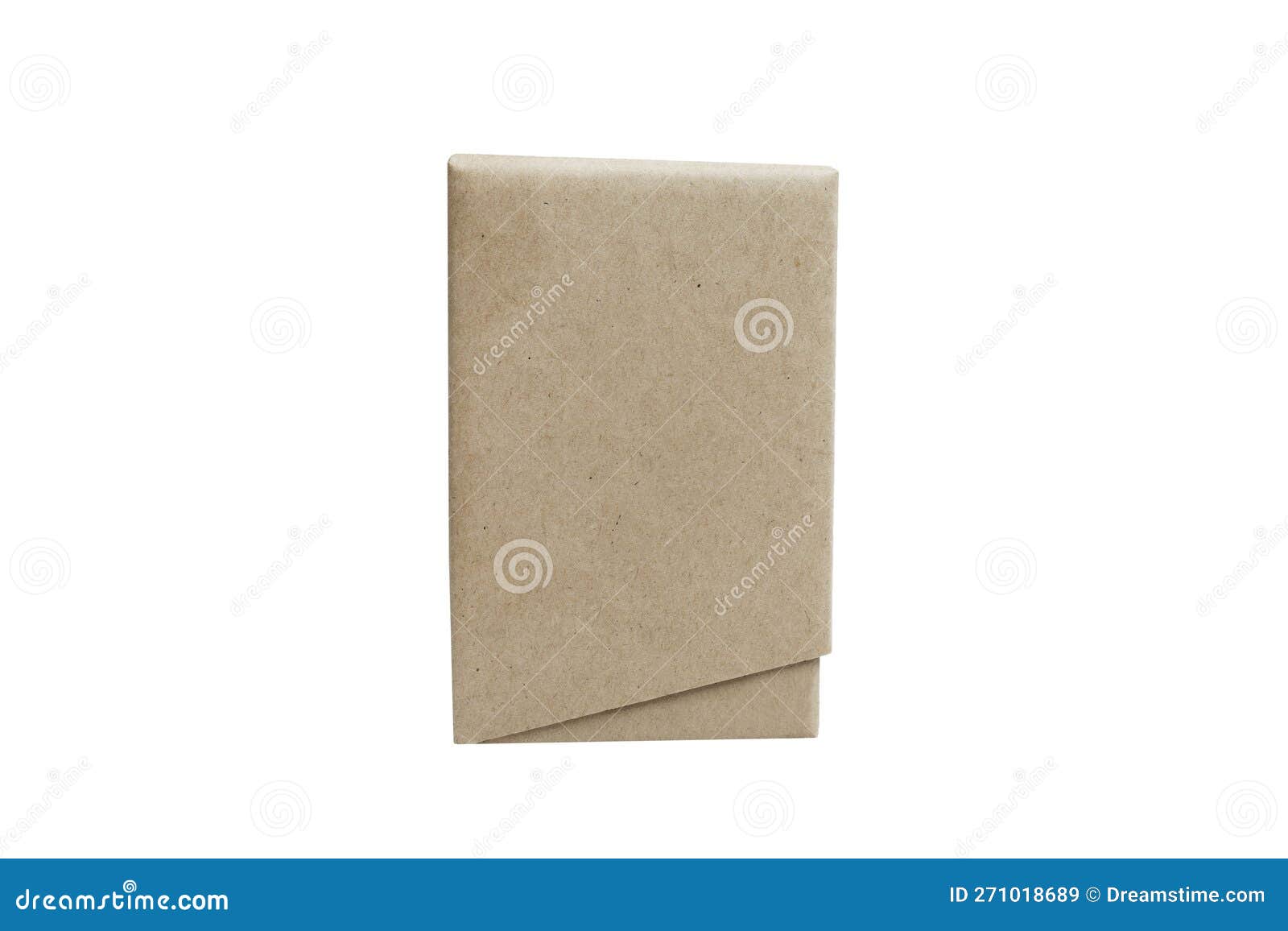 Closed Small Cardboard Craft Box. Gift Packaging for the Holiday ...