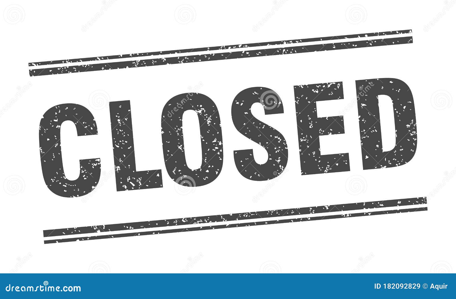 Closed Stamp. Closed Square Grunge Sign Stock Vector - Illustration of ...