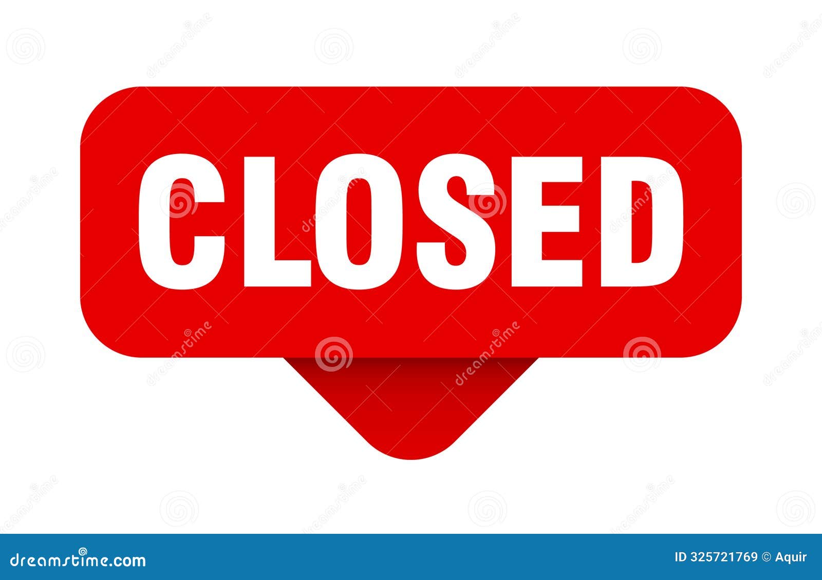 Closed Sticker. Closed Sign on Transparent Background Stock Vector ...