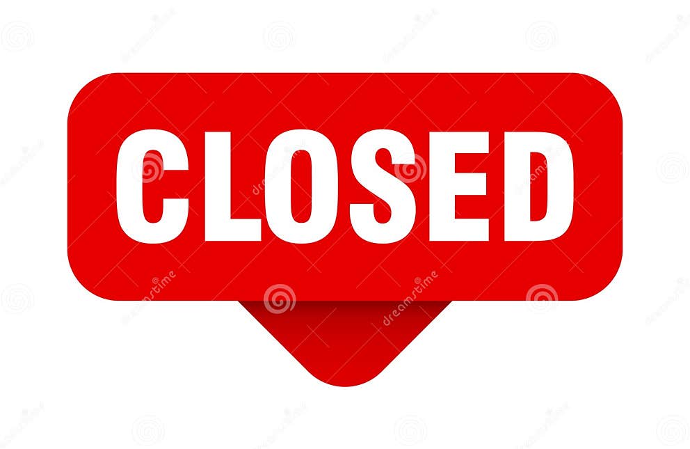 Closed Sticker. Closed Sign on Transparent Background Stock Vector ...