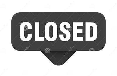 Closed Sticker. Closed Sign on Transparent Background Stock Vector ...