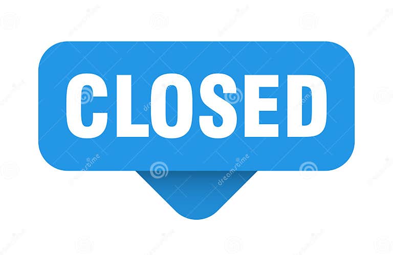 Closed Sticker. Closed Sign on Transparent Background Stock Vector ...