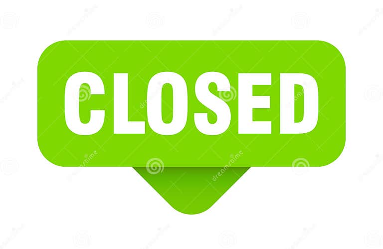 Closed Sticker. Closed Sign on Transparent Background Stock Vector ...